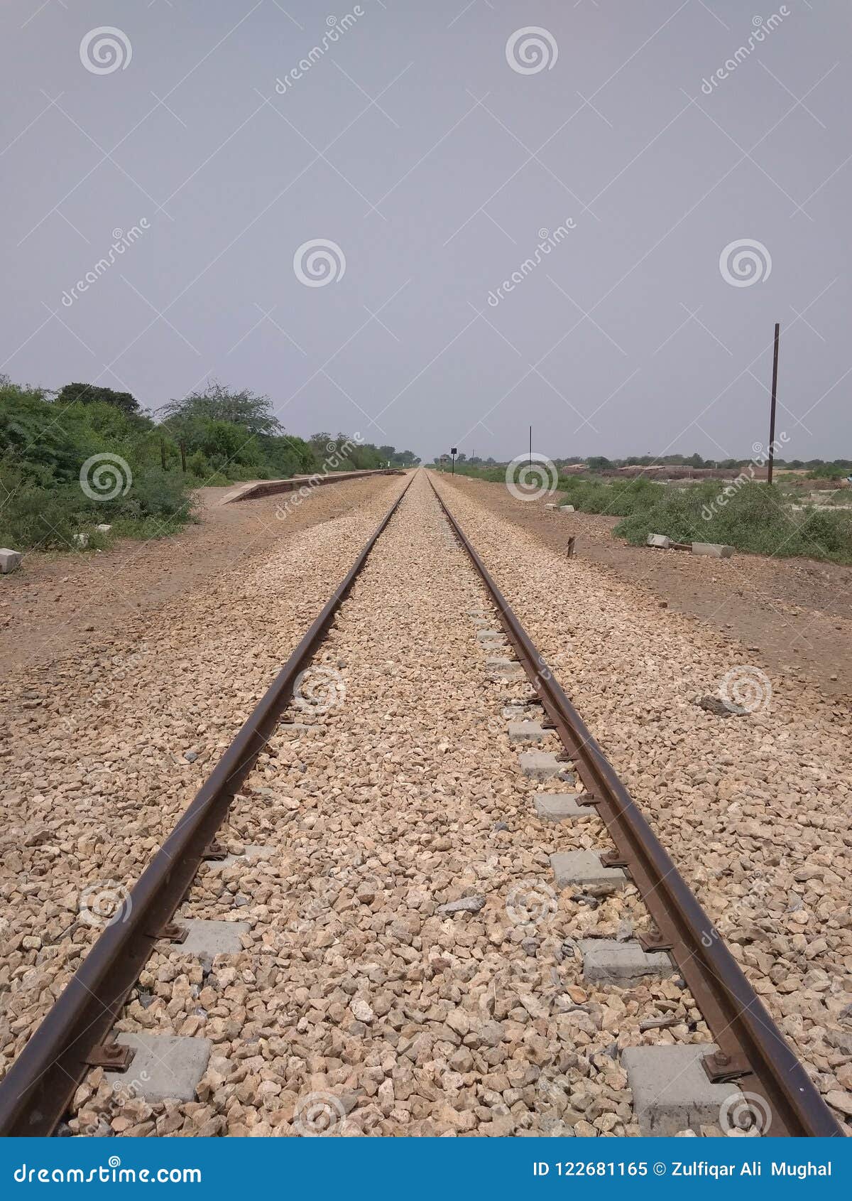 A Railway track stock image. Image of track, train, line - 122681165