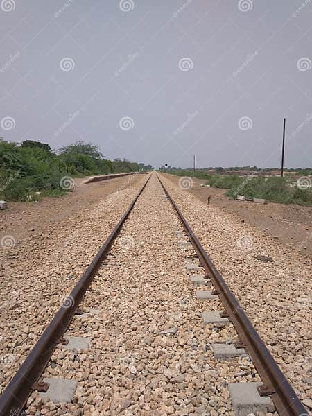 A Railway track stock image. Image of track, train, line - 122681165
