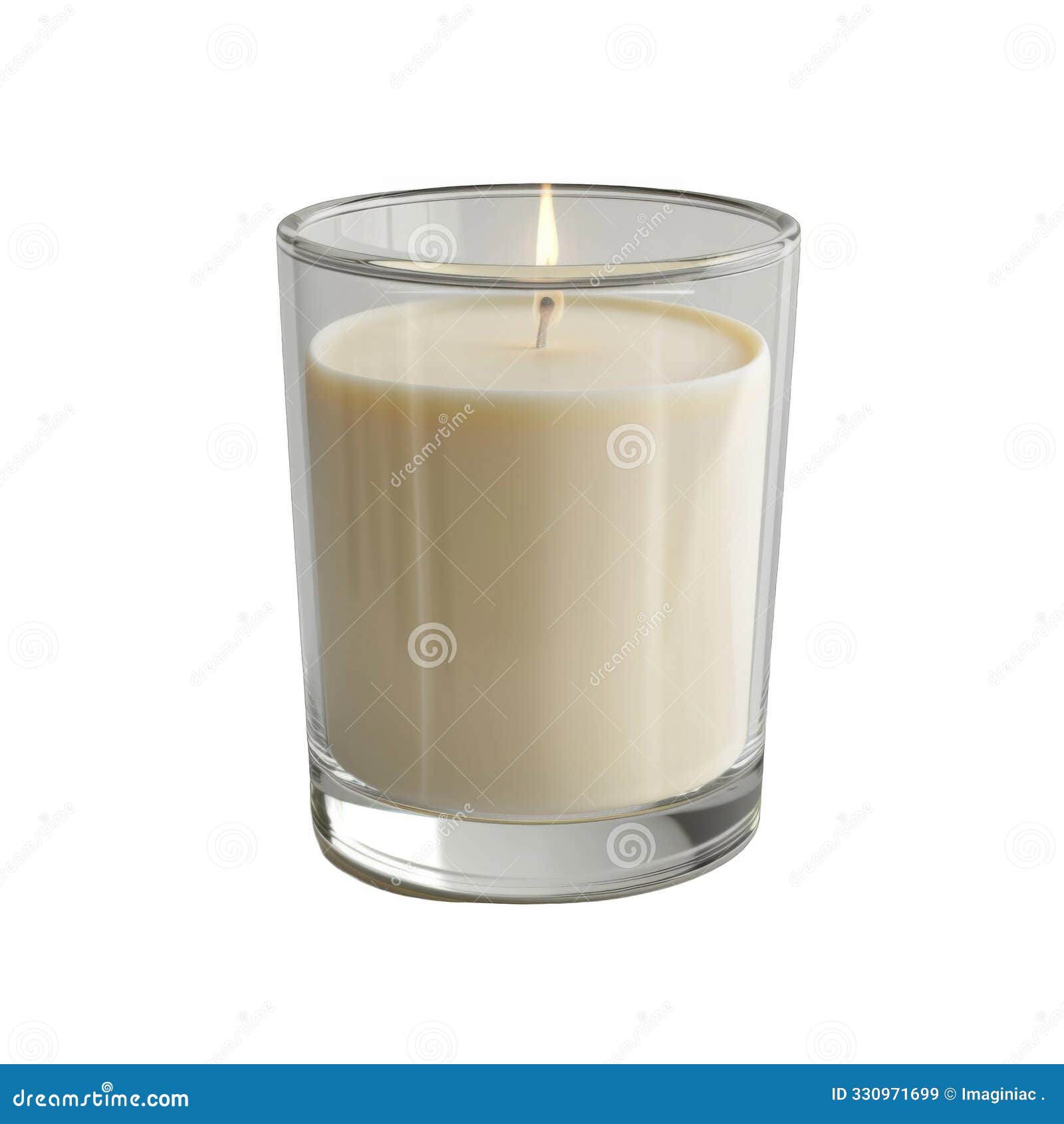 A Single Lit Candle in a Clear Glass Jar Stock Image - Image of ...