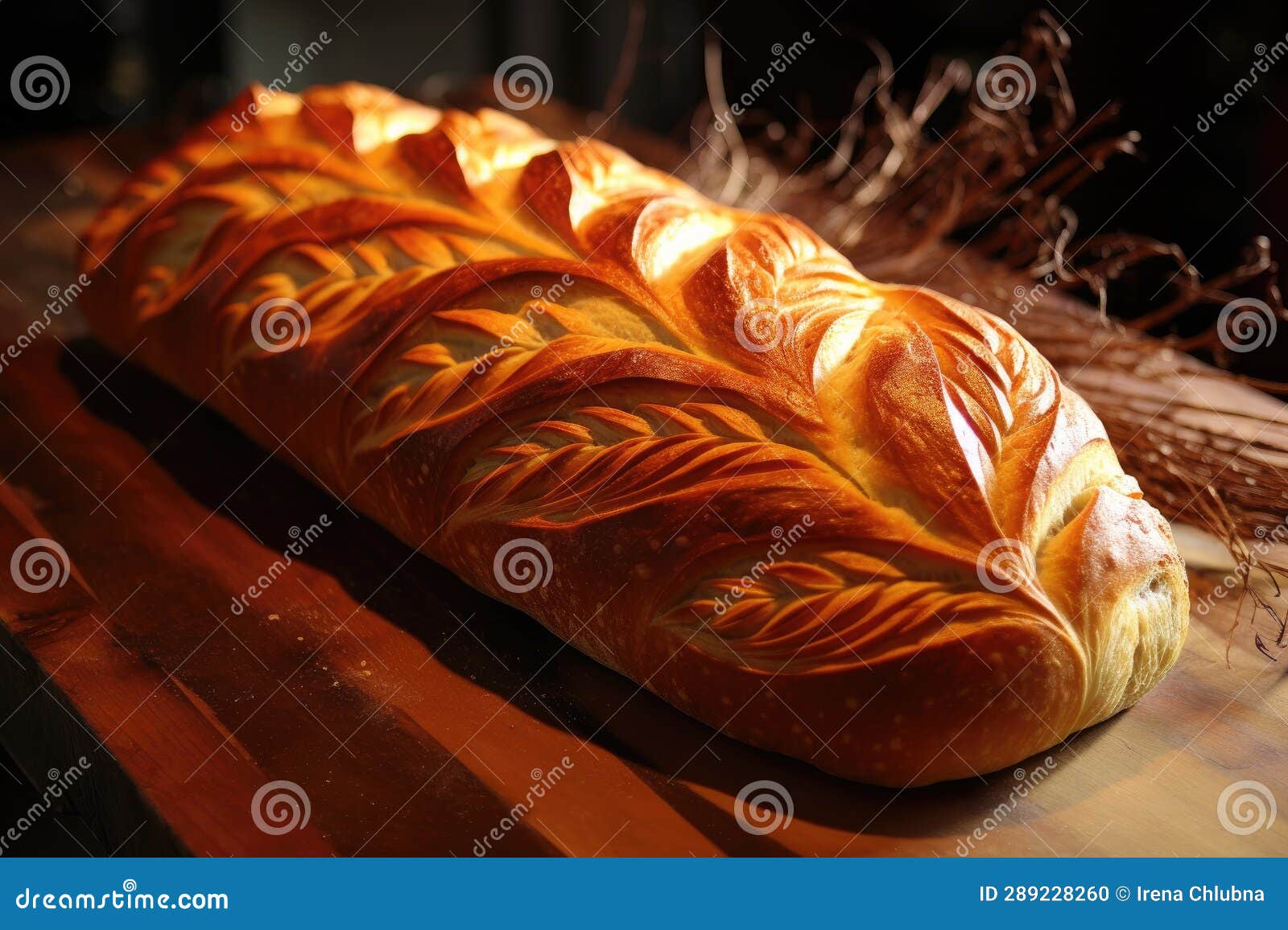 Single Loaf of Bread on the Table Stock Photo - Image of loaf, fresh ...