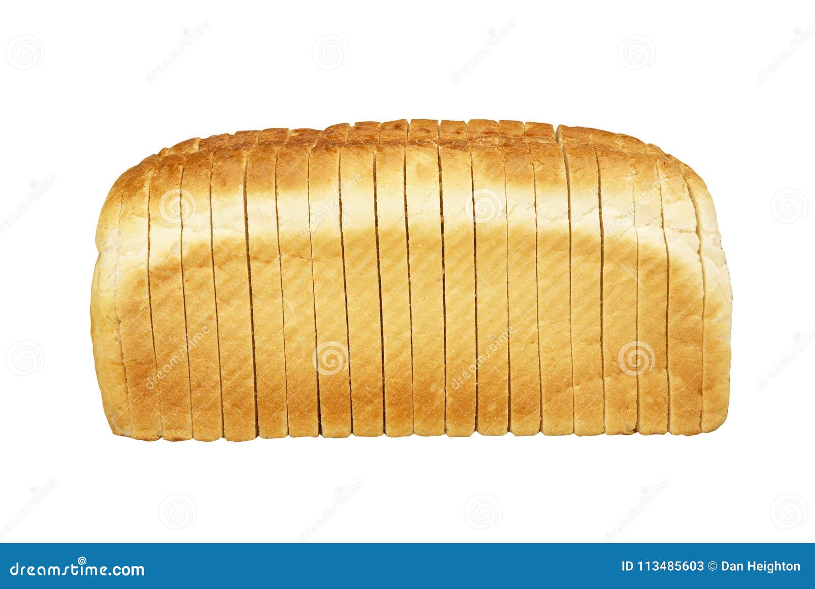 Sliced White Bread With Crispy Crust Stock Photography | CartoonDealer ...