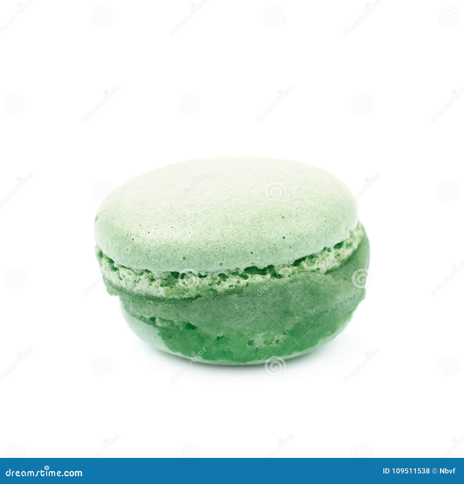 Single Macaron Cookie Isolated Stock Photo - Image of confectionery ...