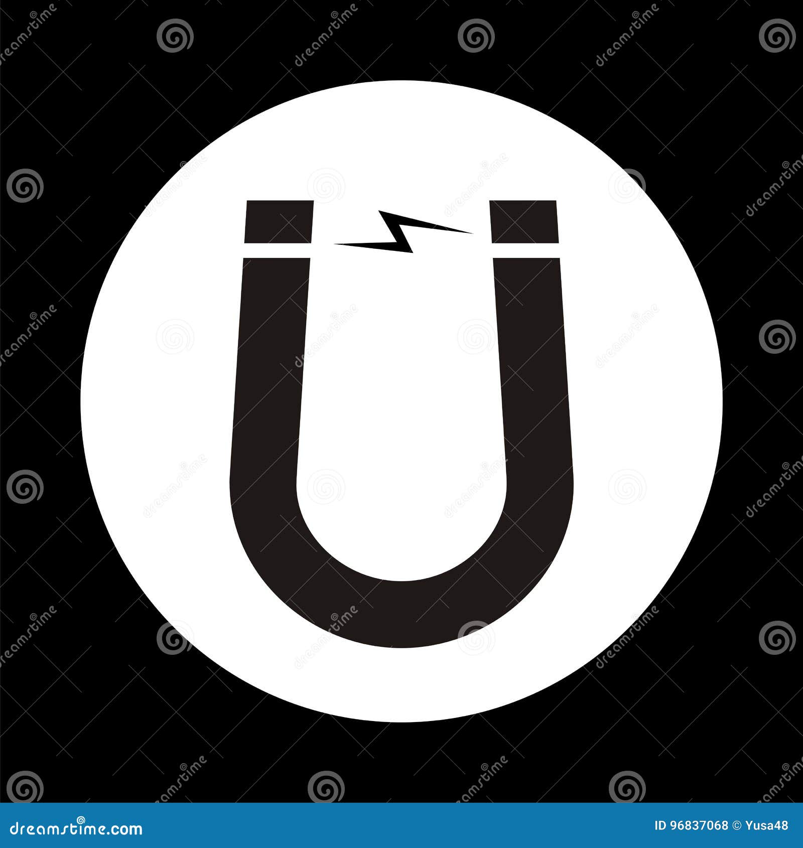 Magnet Sign Emoji Icon Illustration. Attraction Vector Symbol Emoticon ...