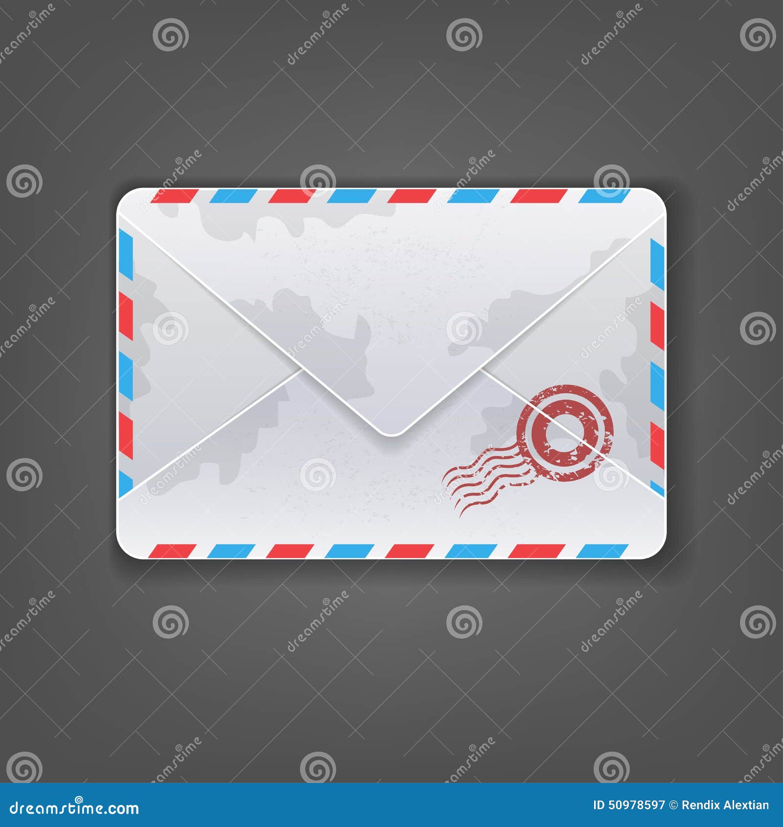 Single Mail vintage stock vector. Illustration of detailed - 50978597