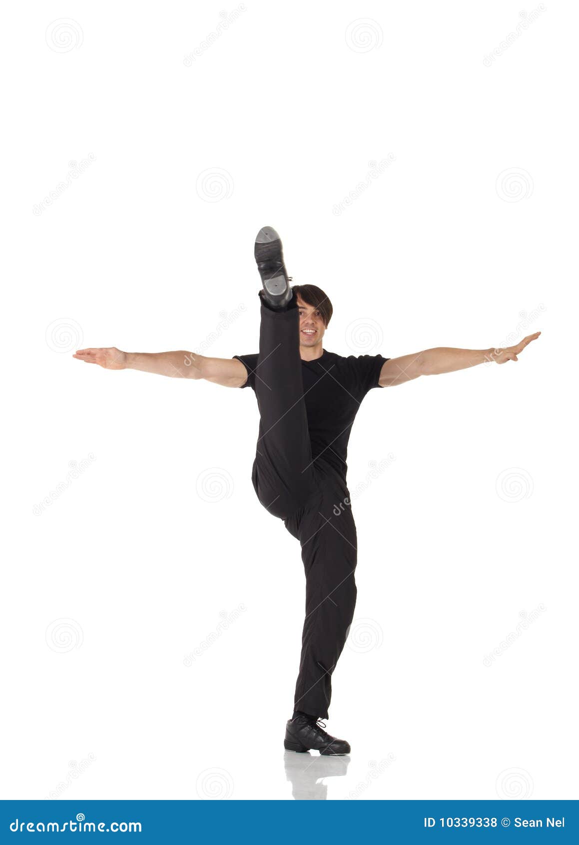 Single male tap dancer stock photo. Image of legs, floor - 10339338