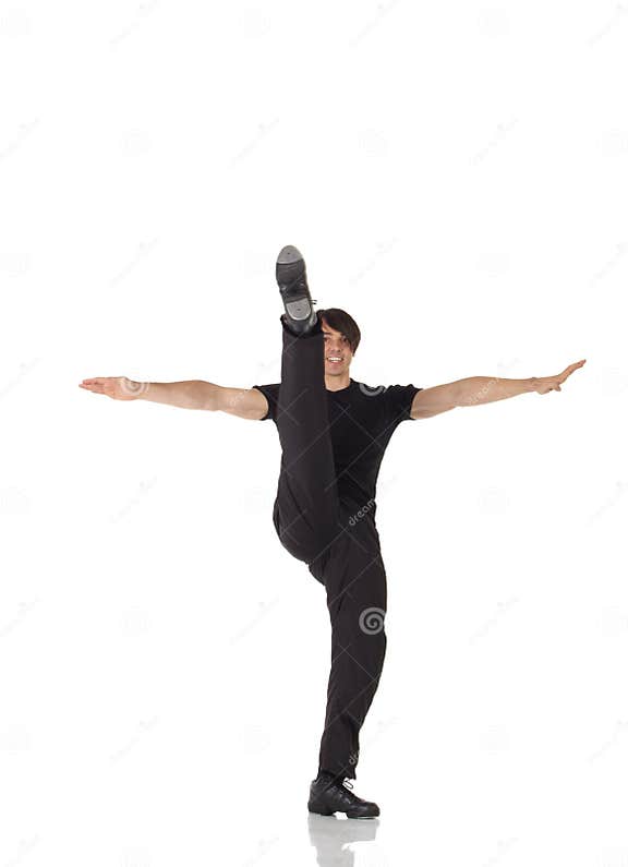 Single male tap dancer stock photo. Image of legs, floor - 10339338