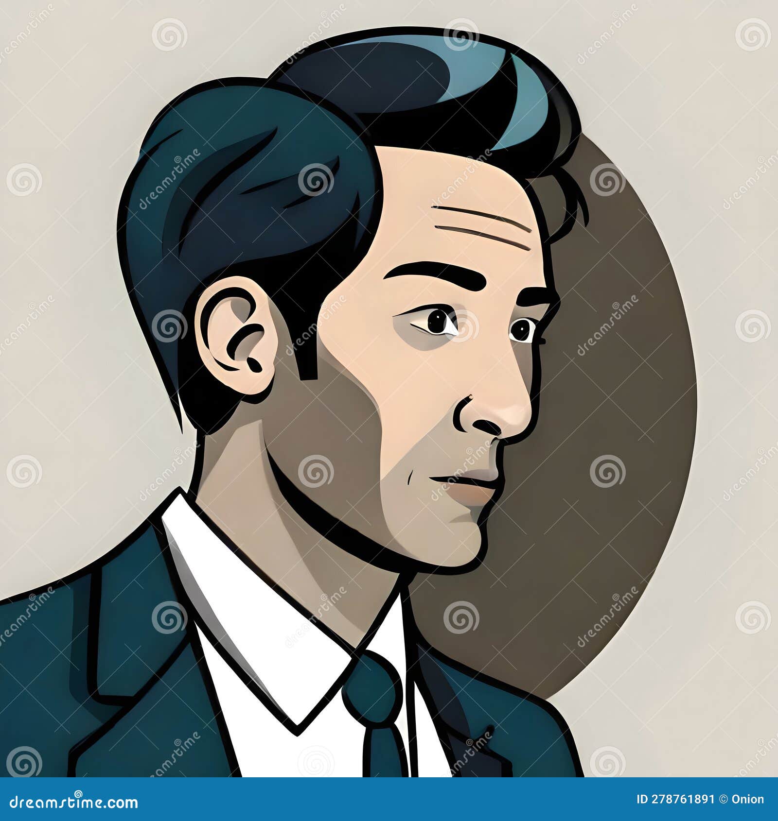 Man in Vector Style - Ai Generated Image Stock Illustration ...