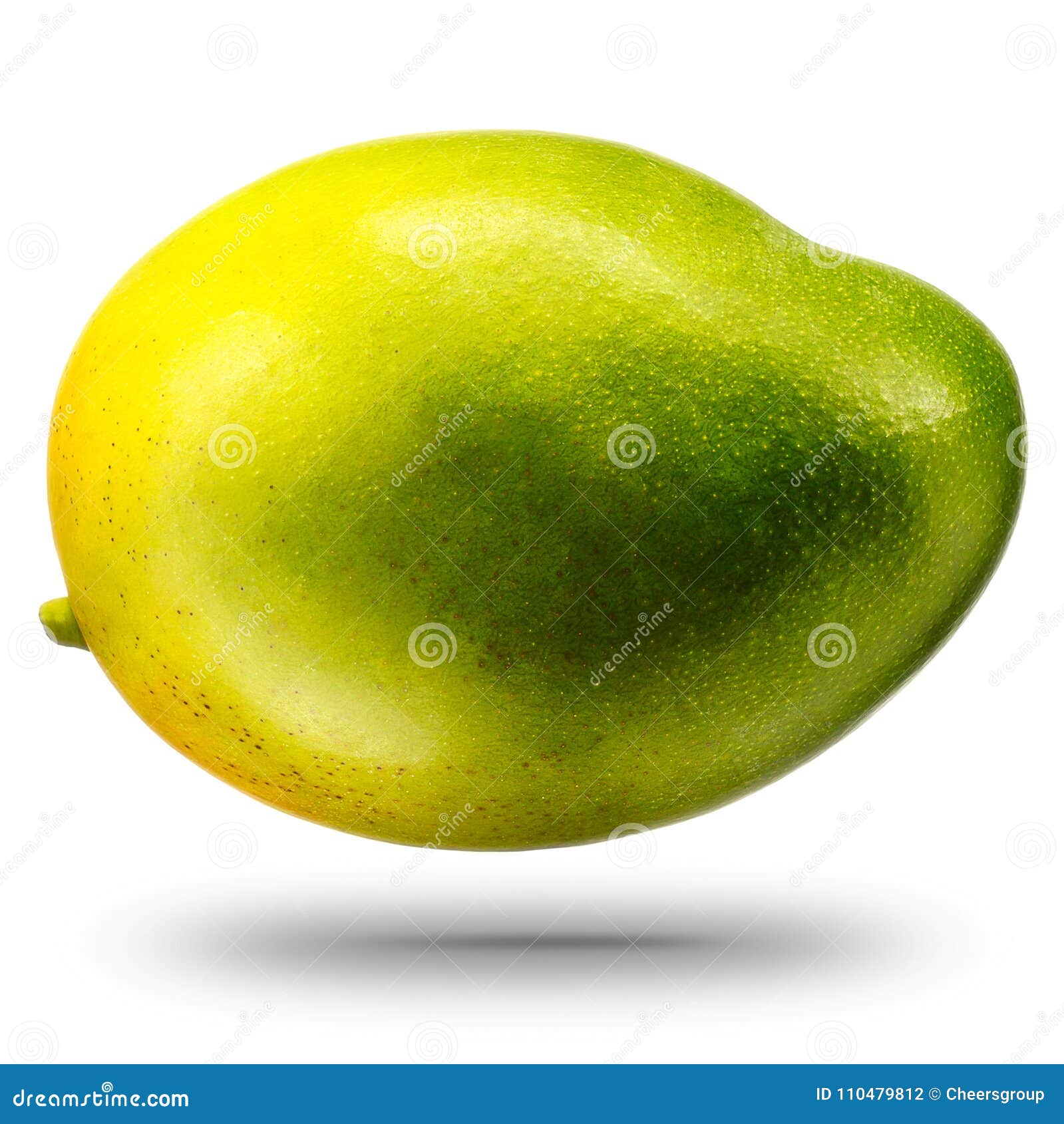 Single Mango Fruit on White Background Stock Photo - Image of delicious ...