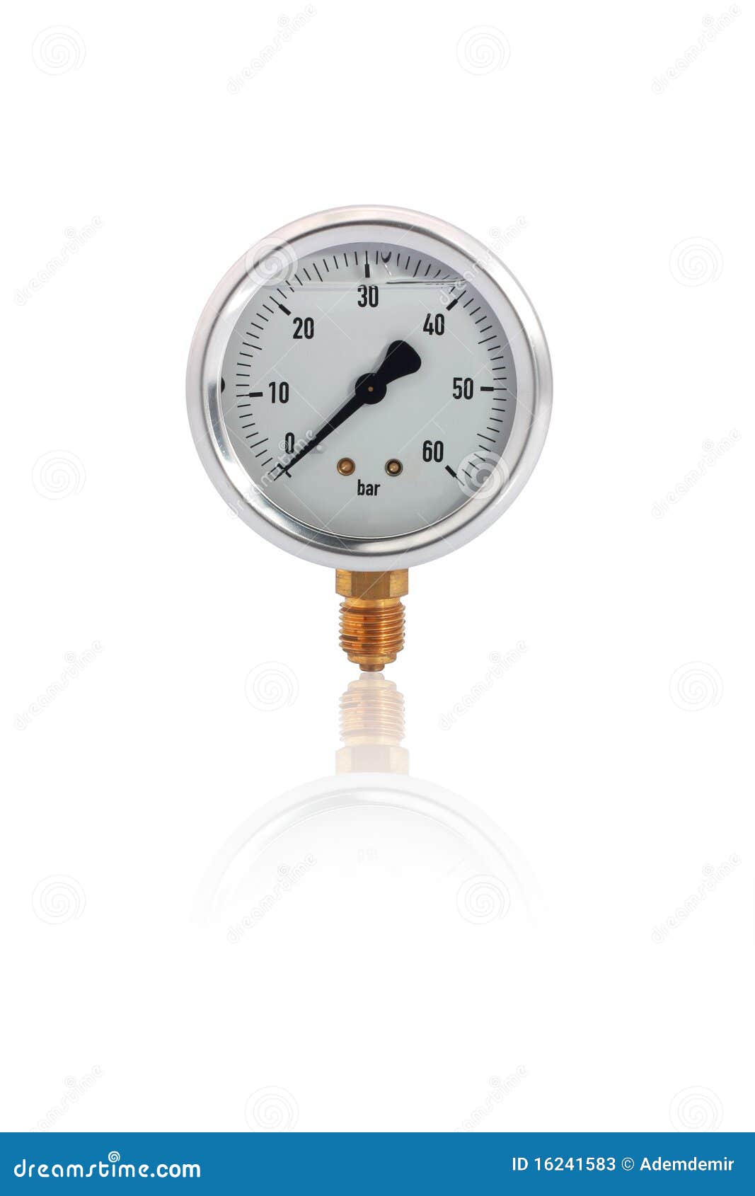 Single manometer isolated stock image. Image of manometer - 16241583
