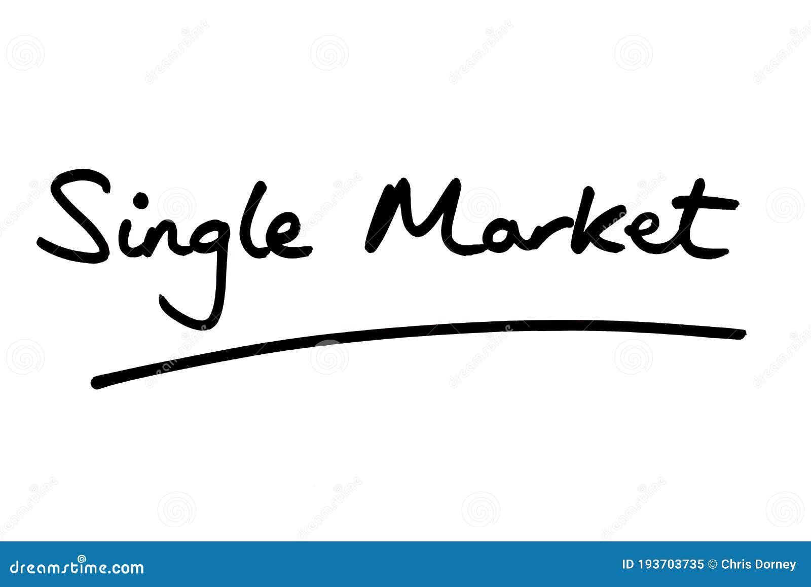 Single Market stock illustration. Illustration of notice - 193703735