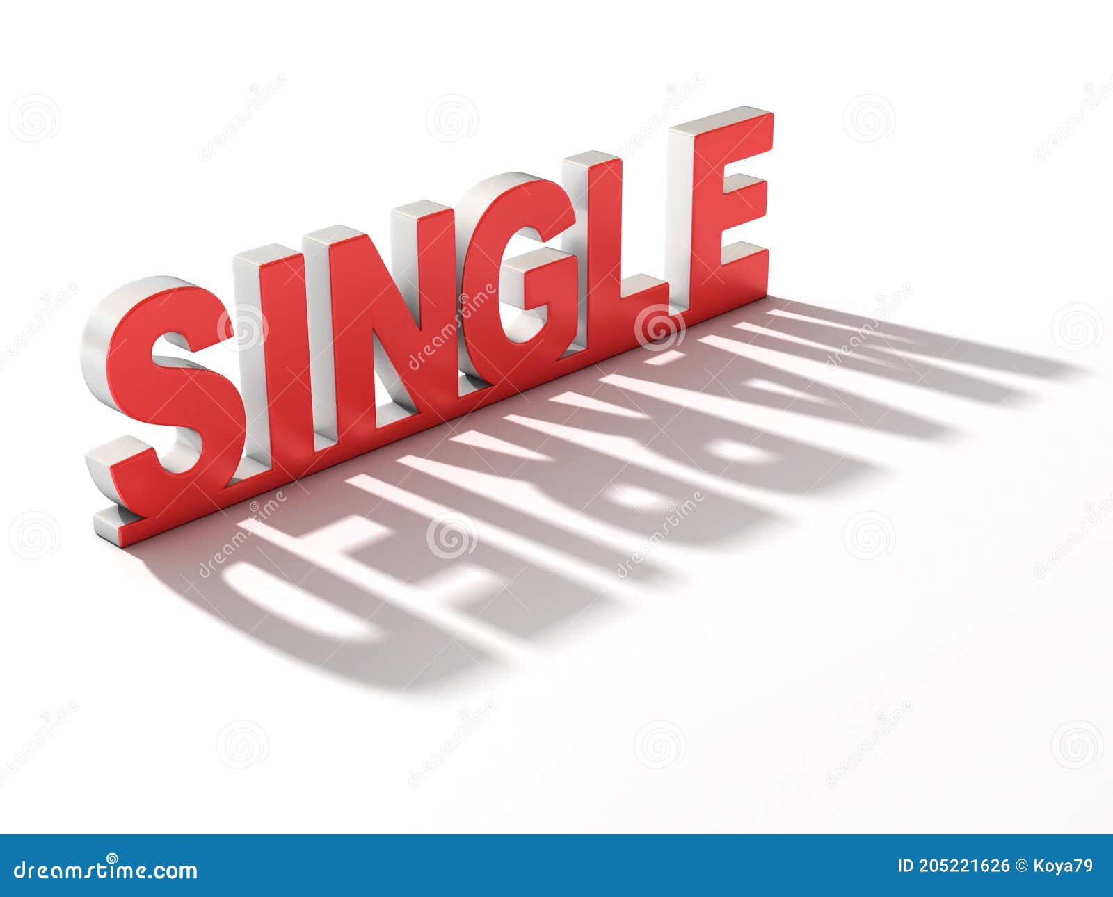 Single or Married 3d Concept Stock Illustration - Illustration of ...