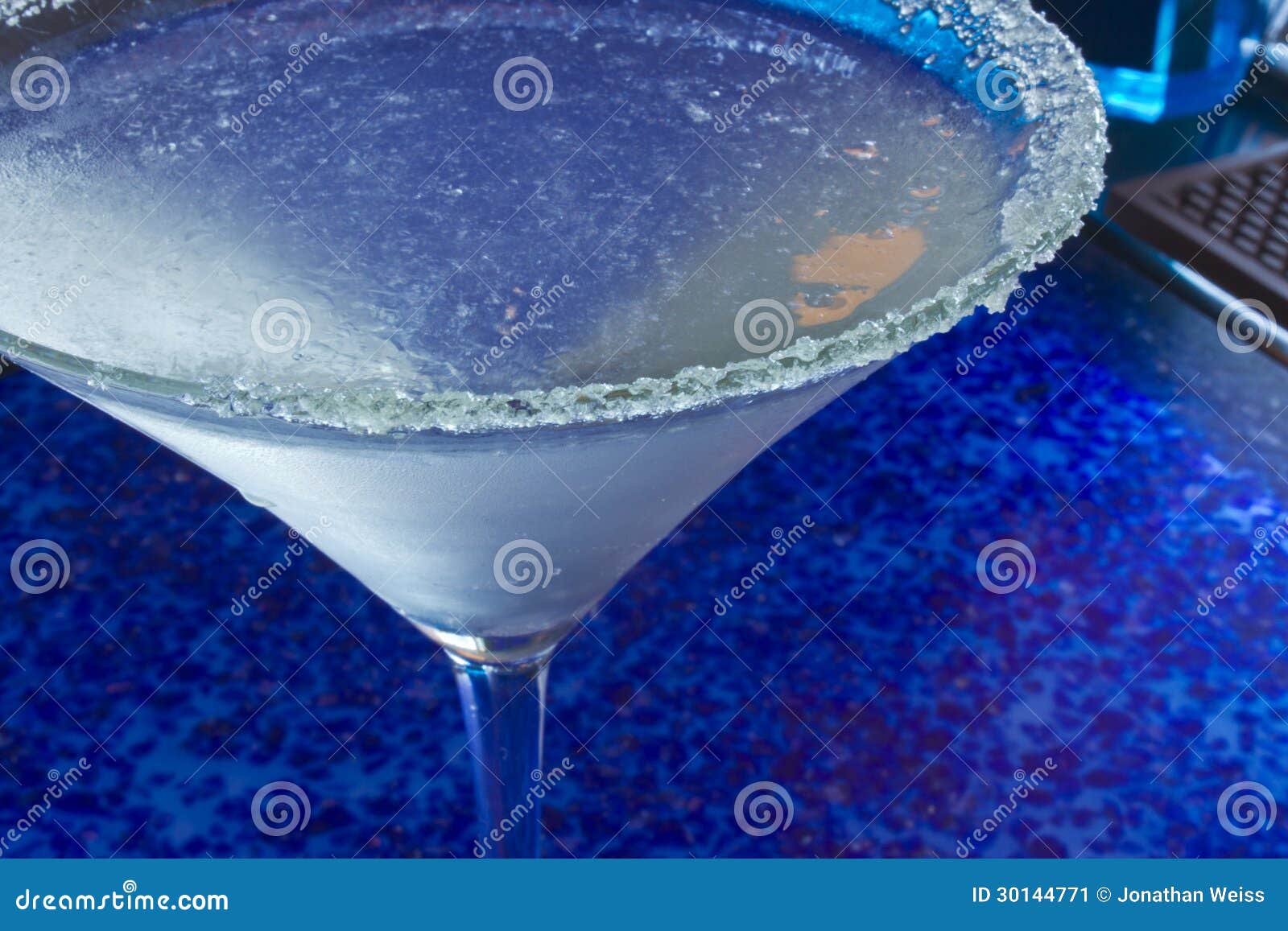 Ice Cold Martini - Blue Background Stock Image - Image of female, adult ...
