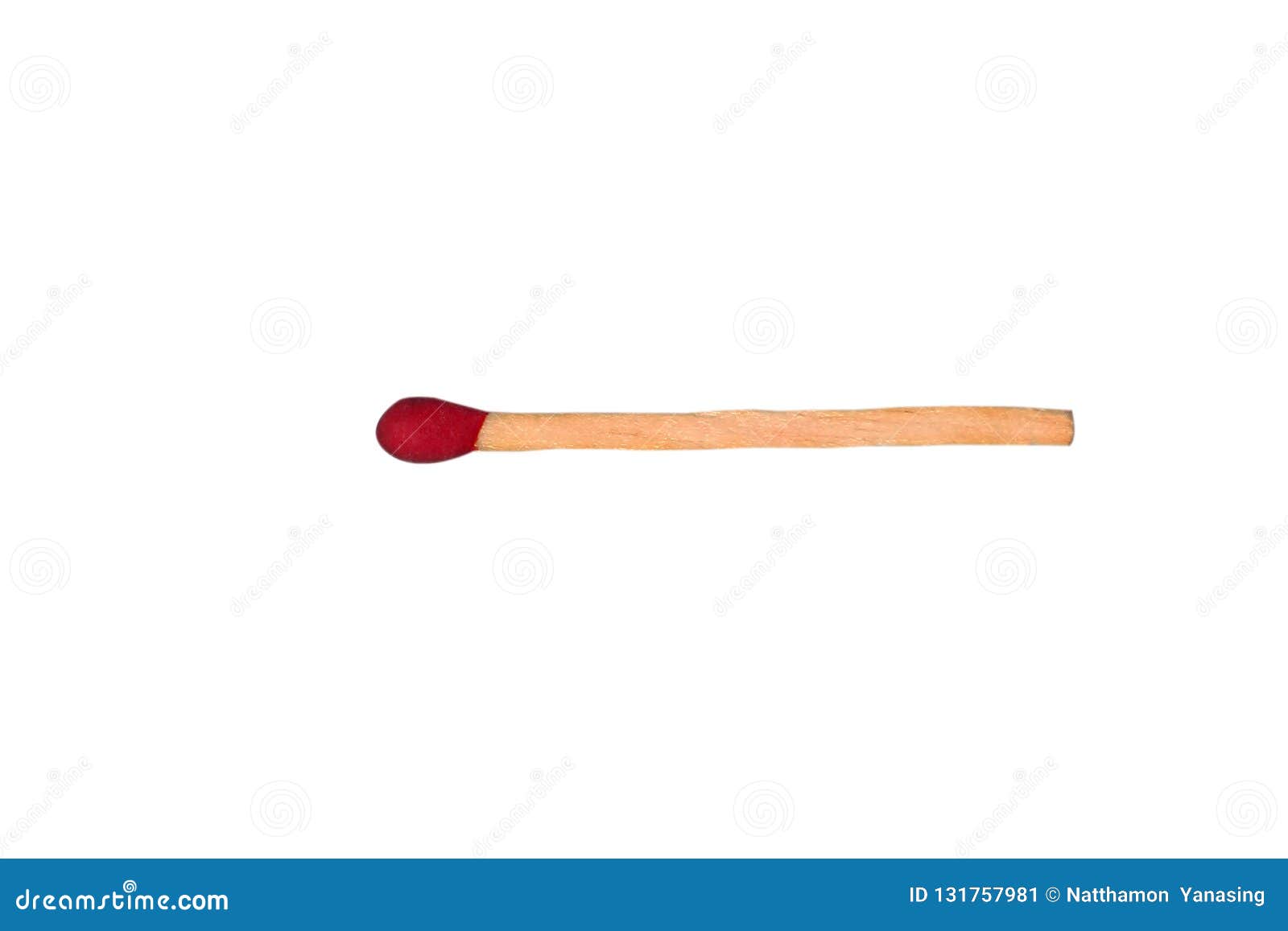 Single Matchstick Closeup Isolated on White Background Stock Image ...