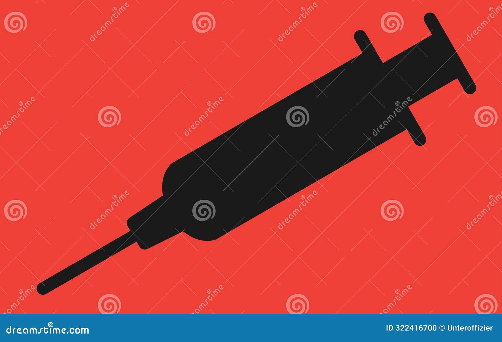 A Single Medical Syringe Injection Needle Set Against a White Backdrop ...