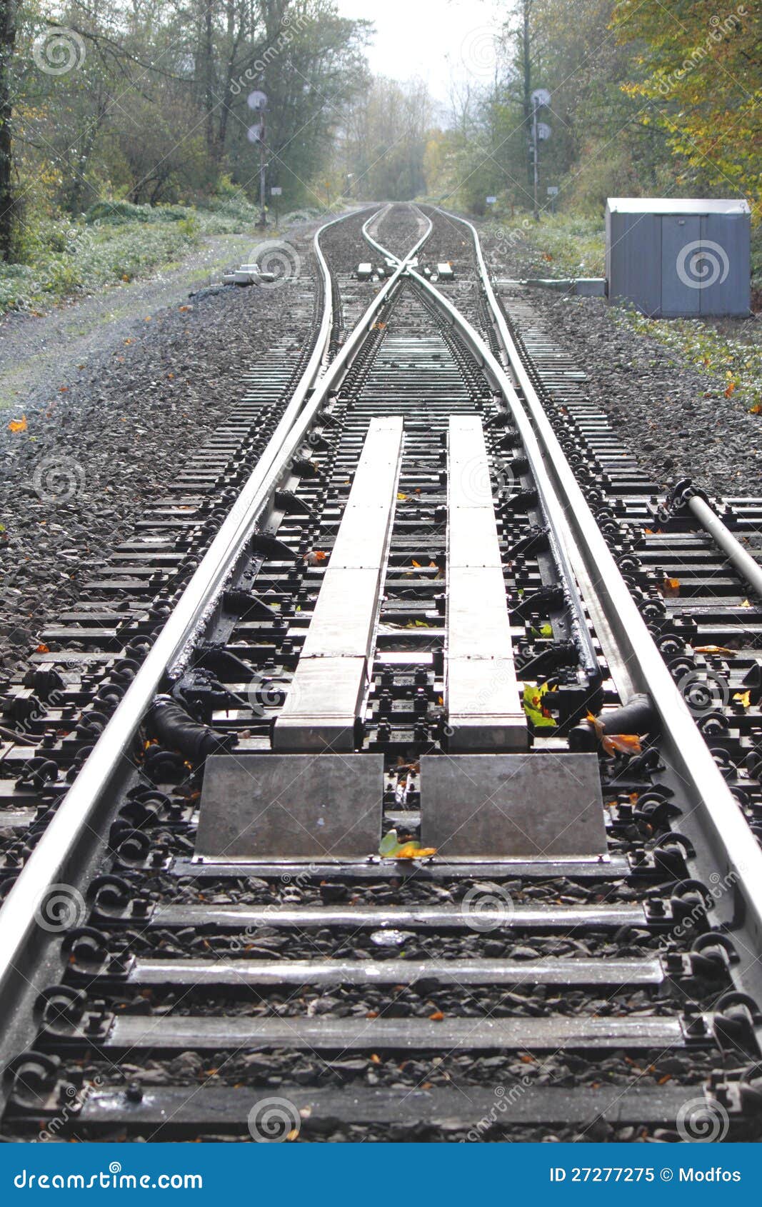 Single Merges into Double Track Stock Image - Image of bound, steel ...