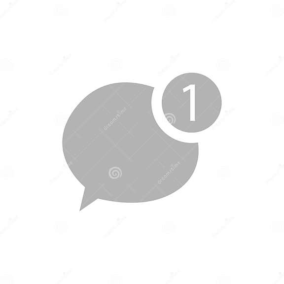 Single Message Icon, Cloud, Message Concept, Vector Illustration Stock ...