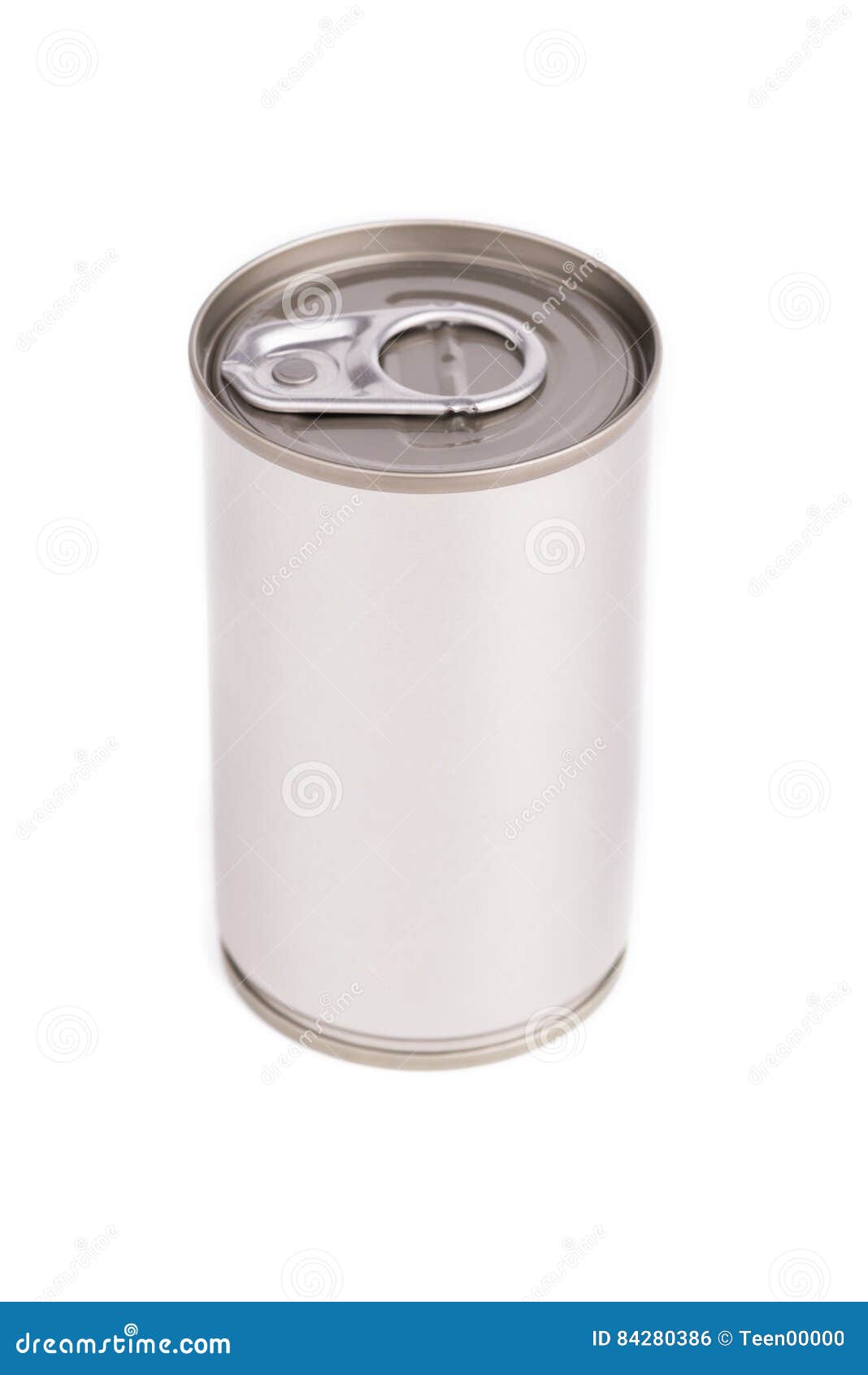 Single Metal Can on White Background Stock Photo - Image of full, macro ...