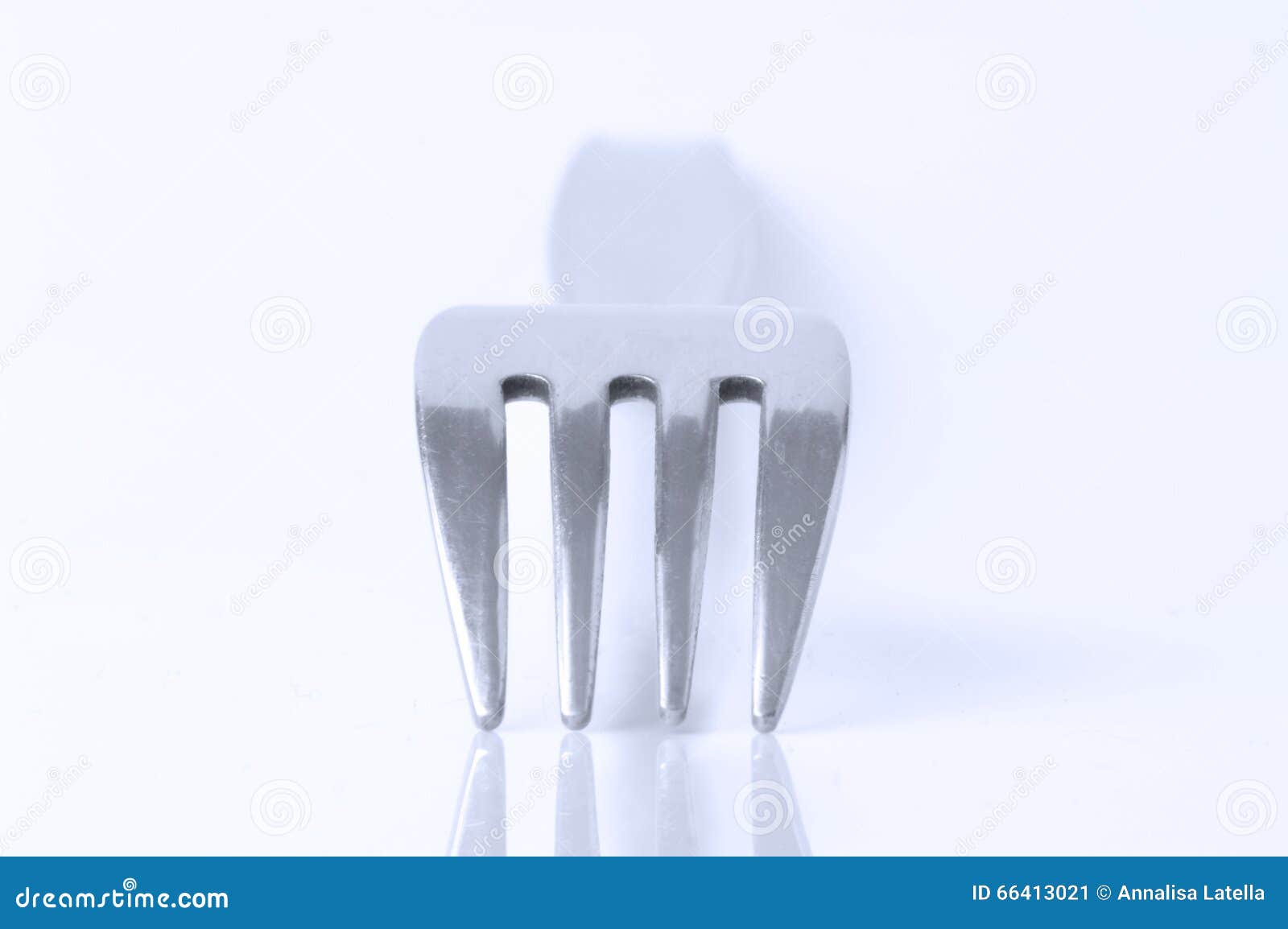Single metal fork stock image. Image of cook, breakfast - 66413021