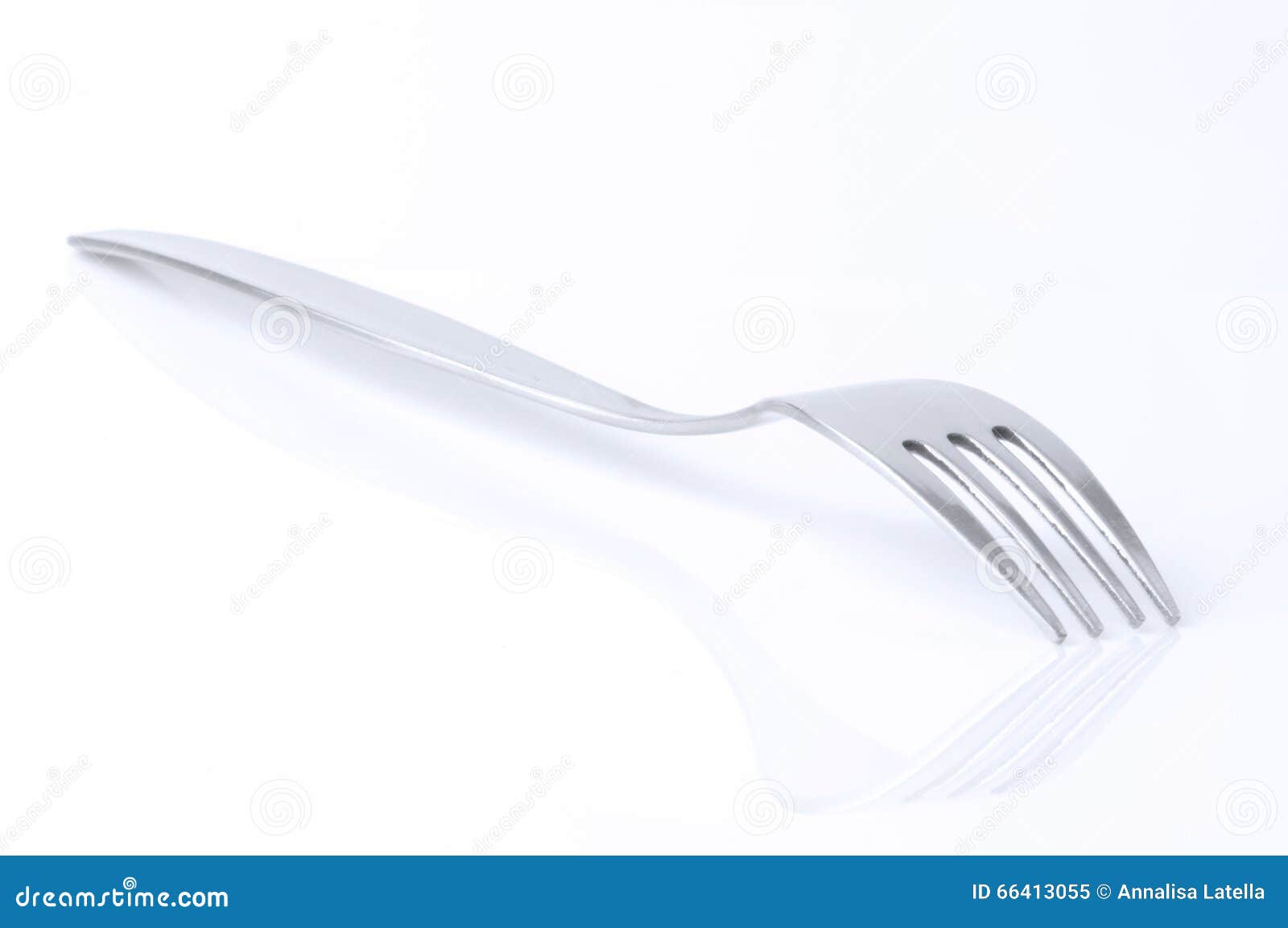 Single metal fork stock image. Image of fork, breakfast - 66413055
