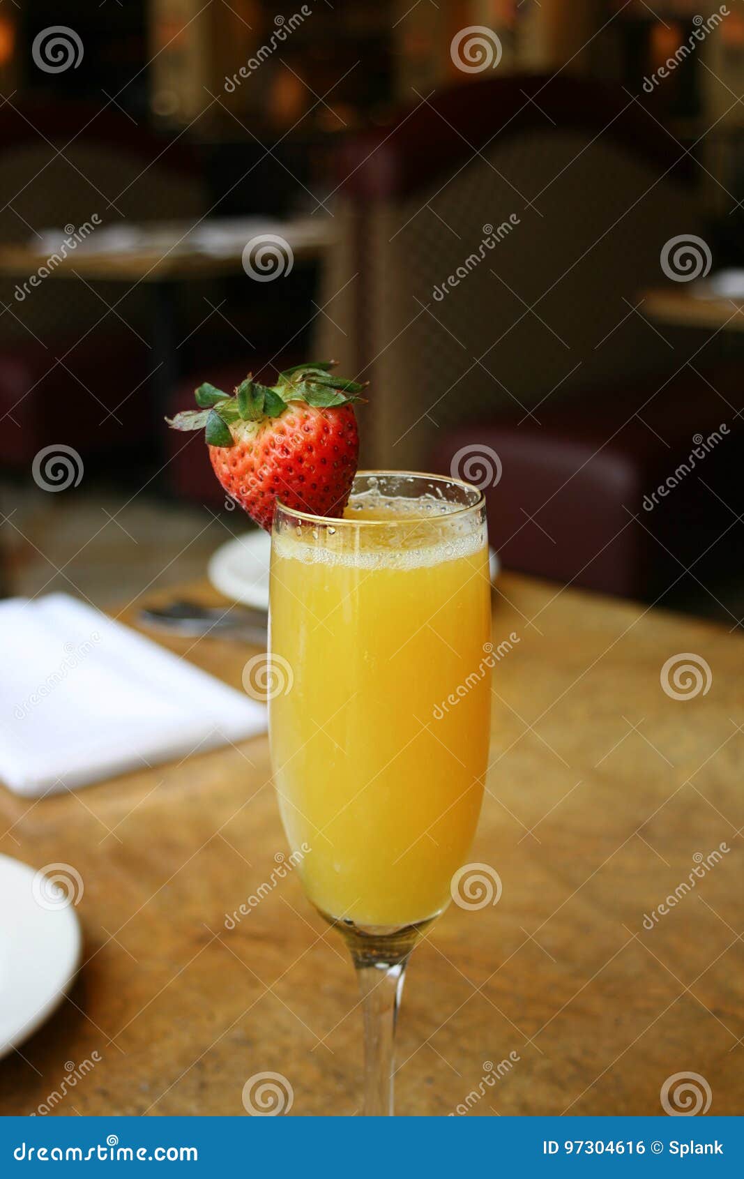 Mimosa Cocktail On The Table In The Garden Stock Image | CartoonDealer ...