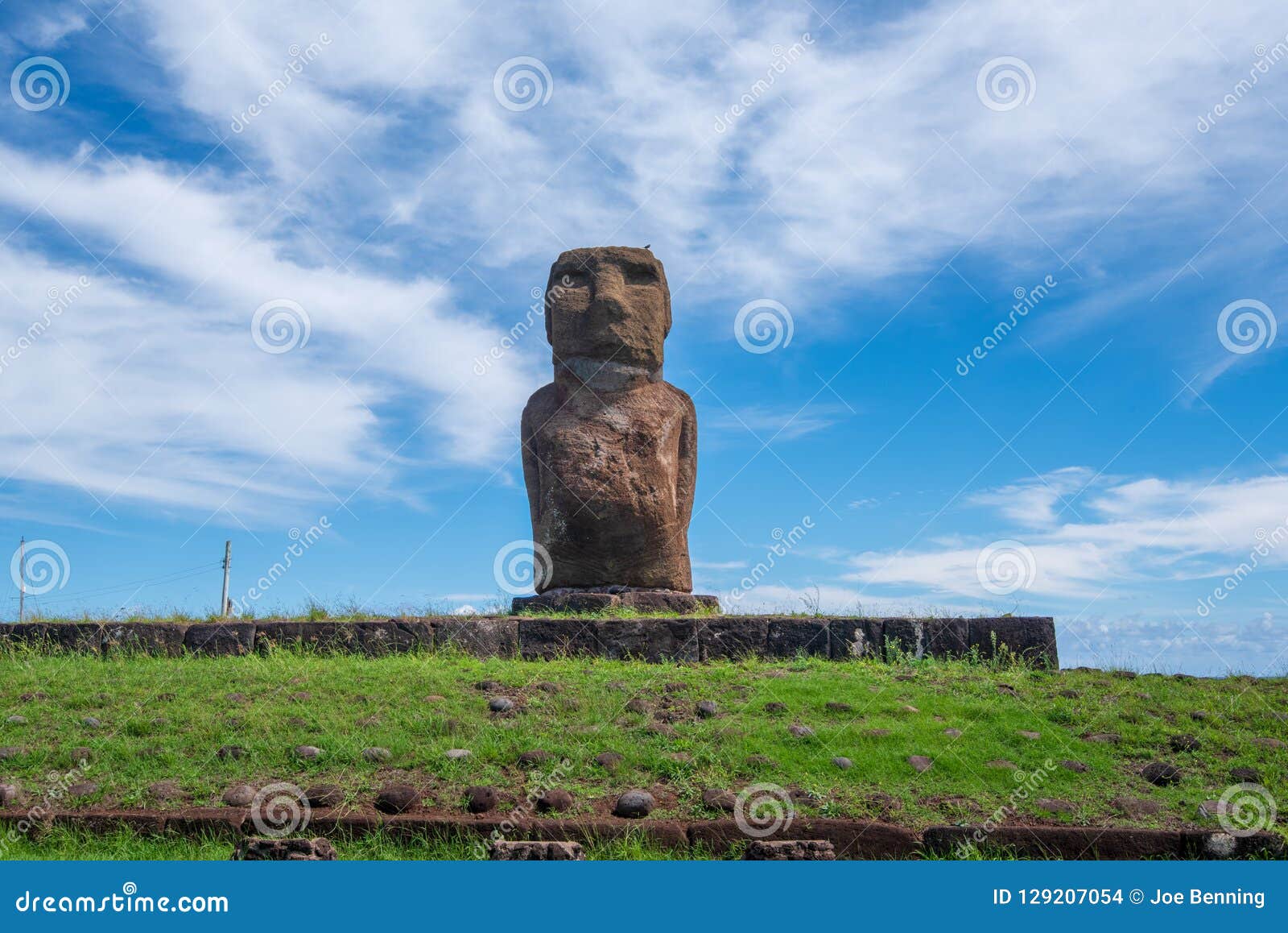 Single Moai Statue, Easter Island, Chile Royalty-Free Stock Photo ...