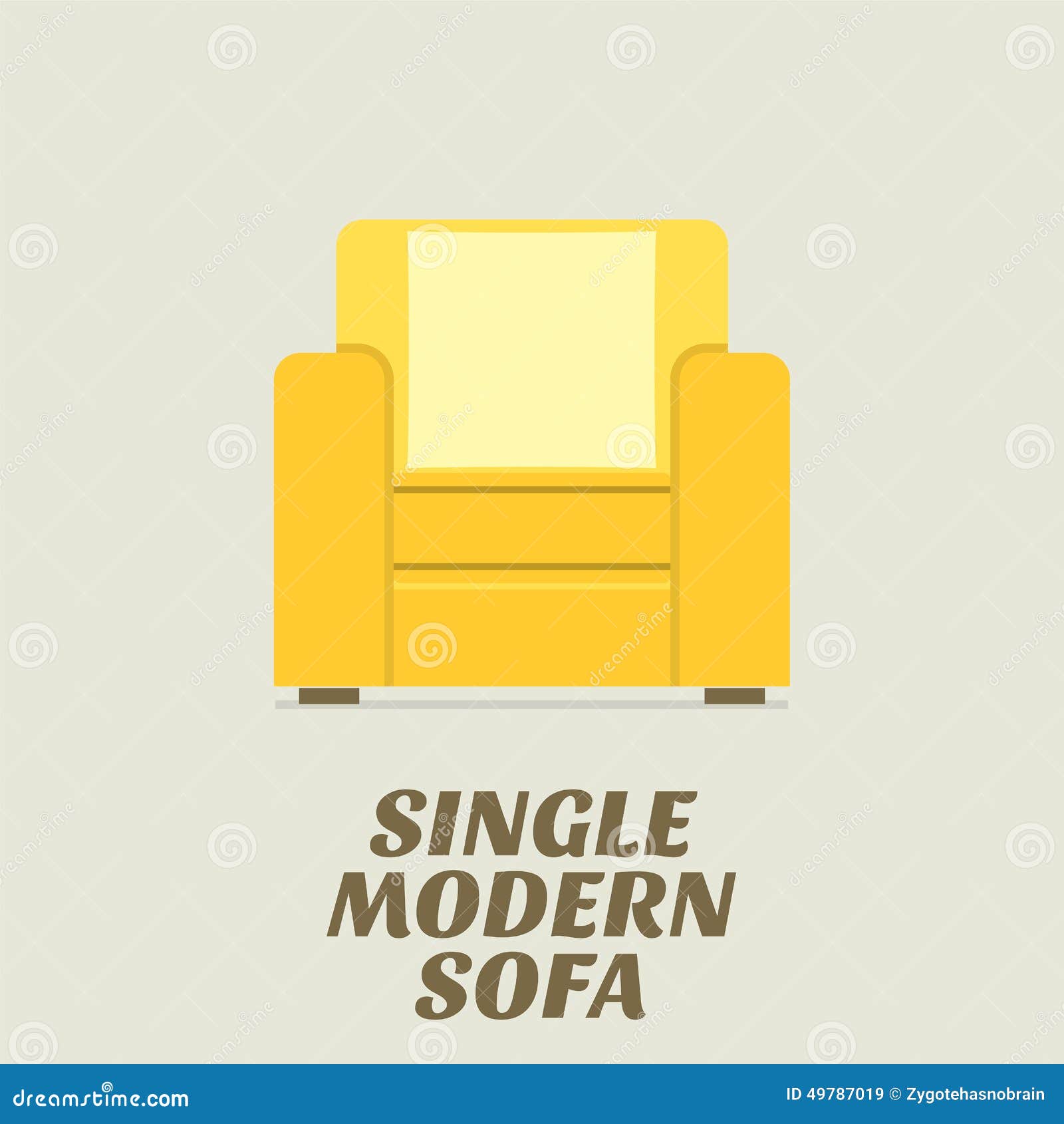 Sofa Flat Line Icon. Apartment Furniture Sign, Vector Illustration Of ...