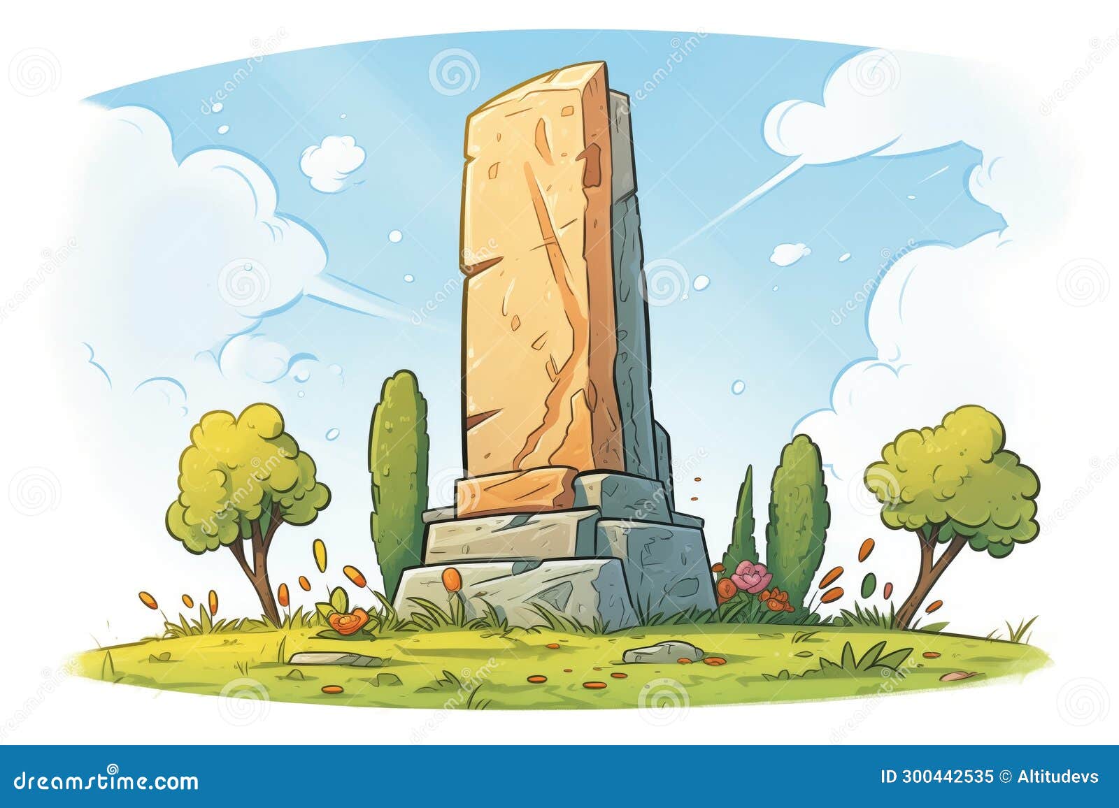 Monolith,megalith,easter Land Vector Line Icon, Linear Concept, Outline ...