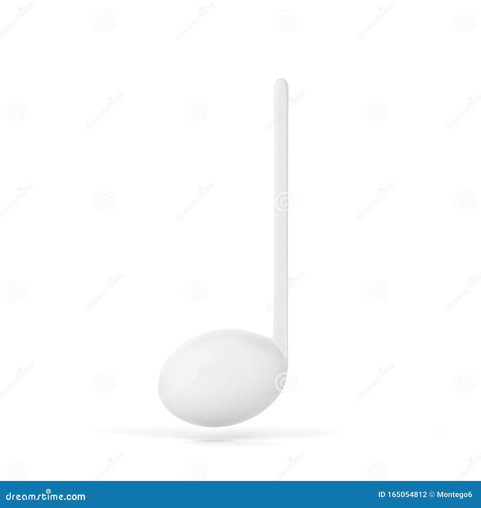 Single music note stock illustration. Illustration of graphic - 165054812