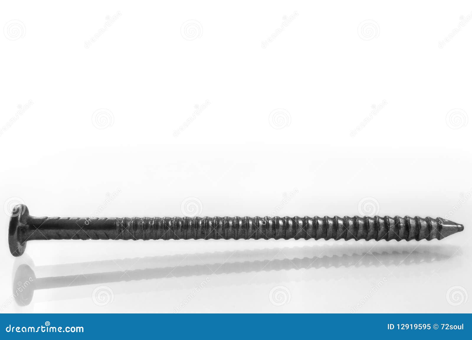 Single nail stock image. Image of ring, round, white - 12919595