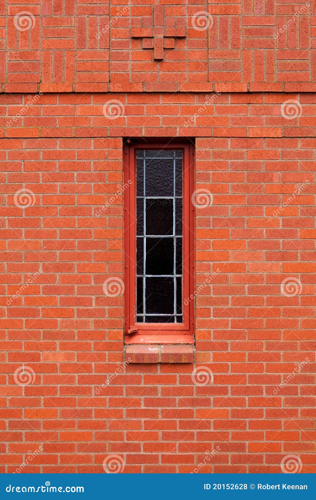 Single Narrow Window in Brick Wall Stock Photo - Image of brick, double ...