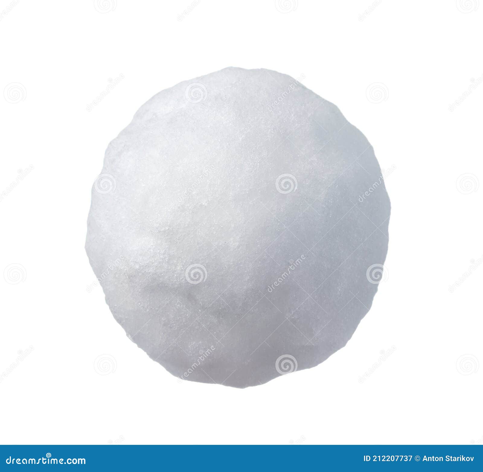 Single natural snowball stock image. Image of closeup - 212207737