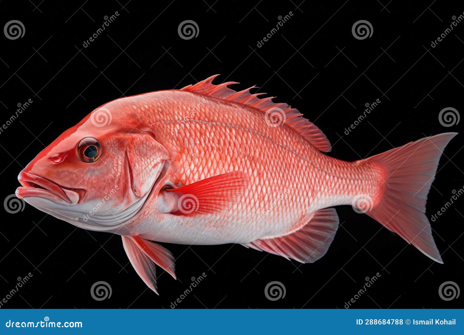 Northern Red Snapper Fish Lutjanus Campechanus Marine Ray-finned Specie ...