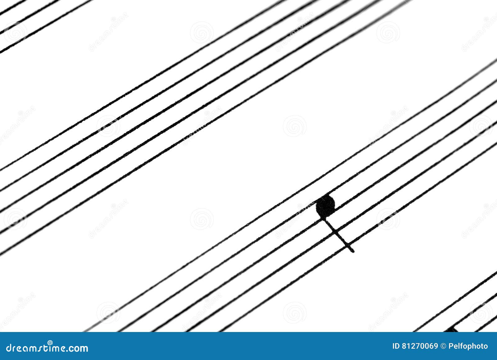 A Single Note in the Notation. Stock Illustration - Illustration of ...