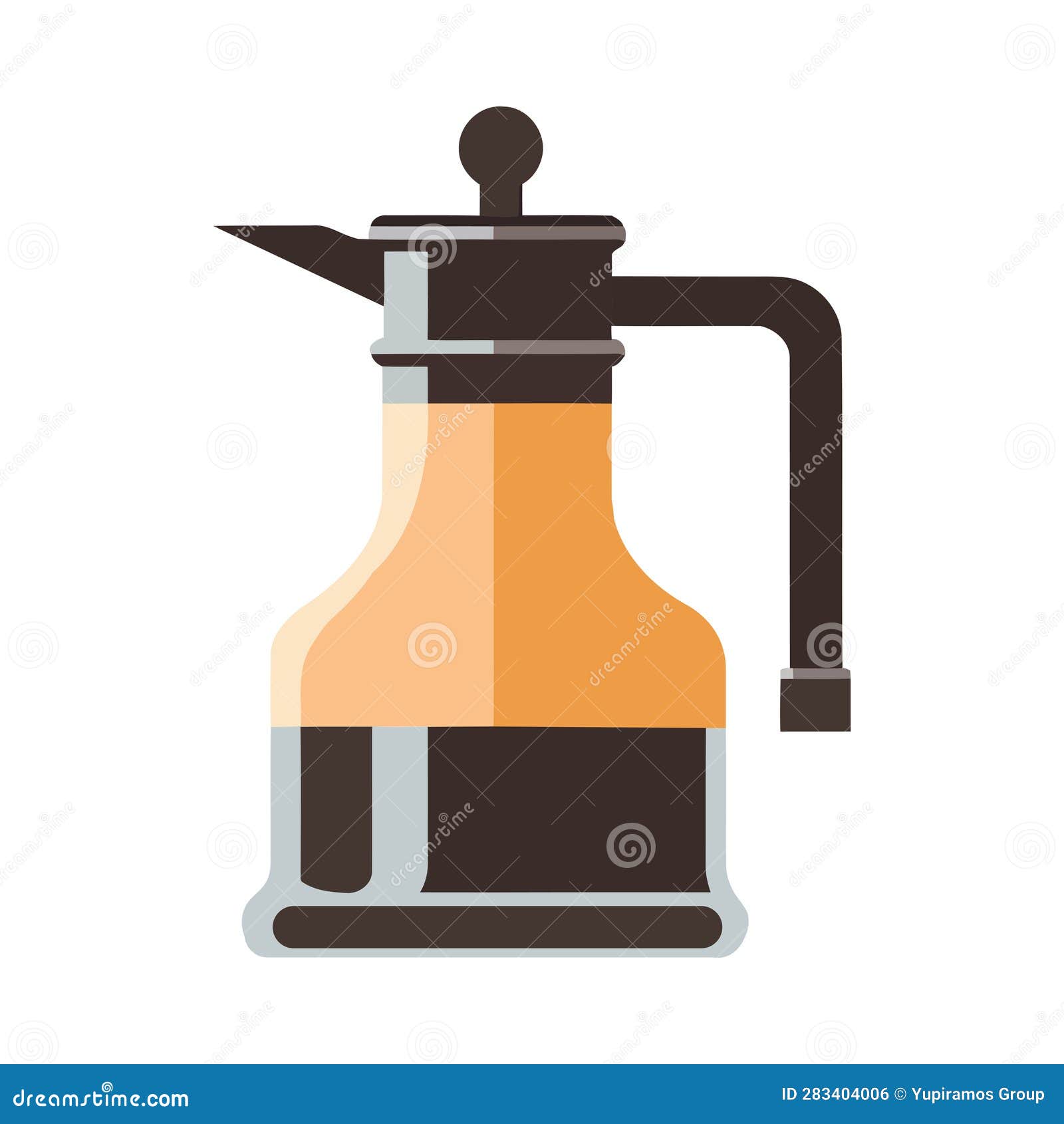 Single Object Symbolizes Caffeine Addiction in Kitchen Stock Vector ...