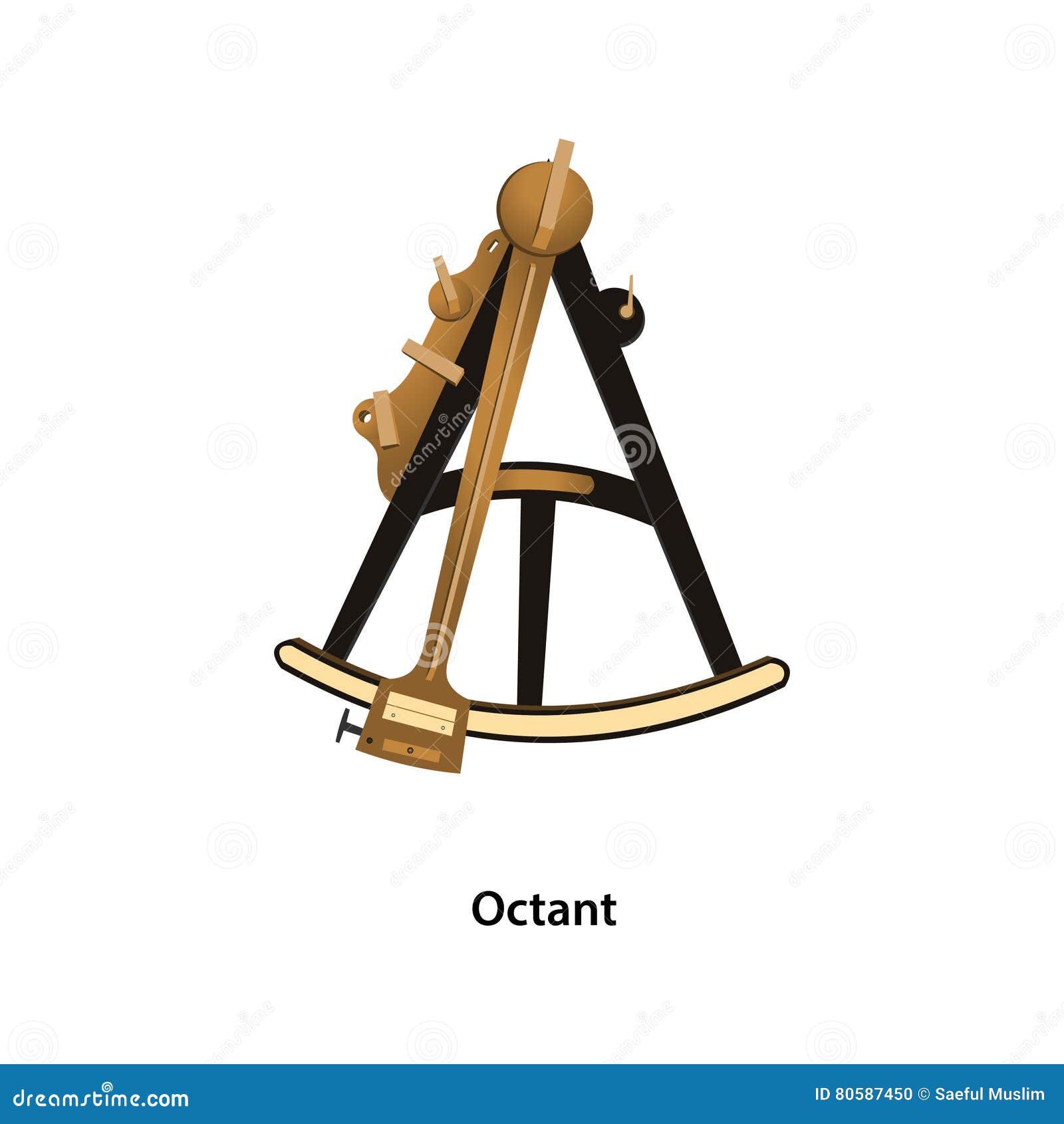 Single octant stock illustration. Illustration of color - 80587450