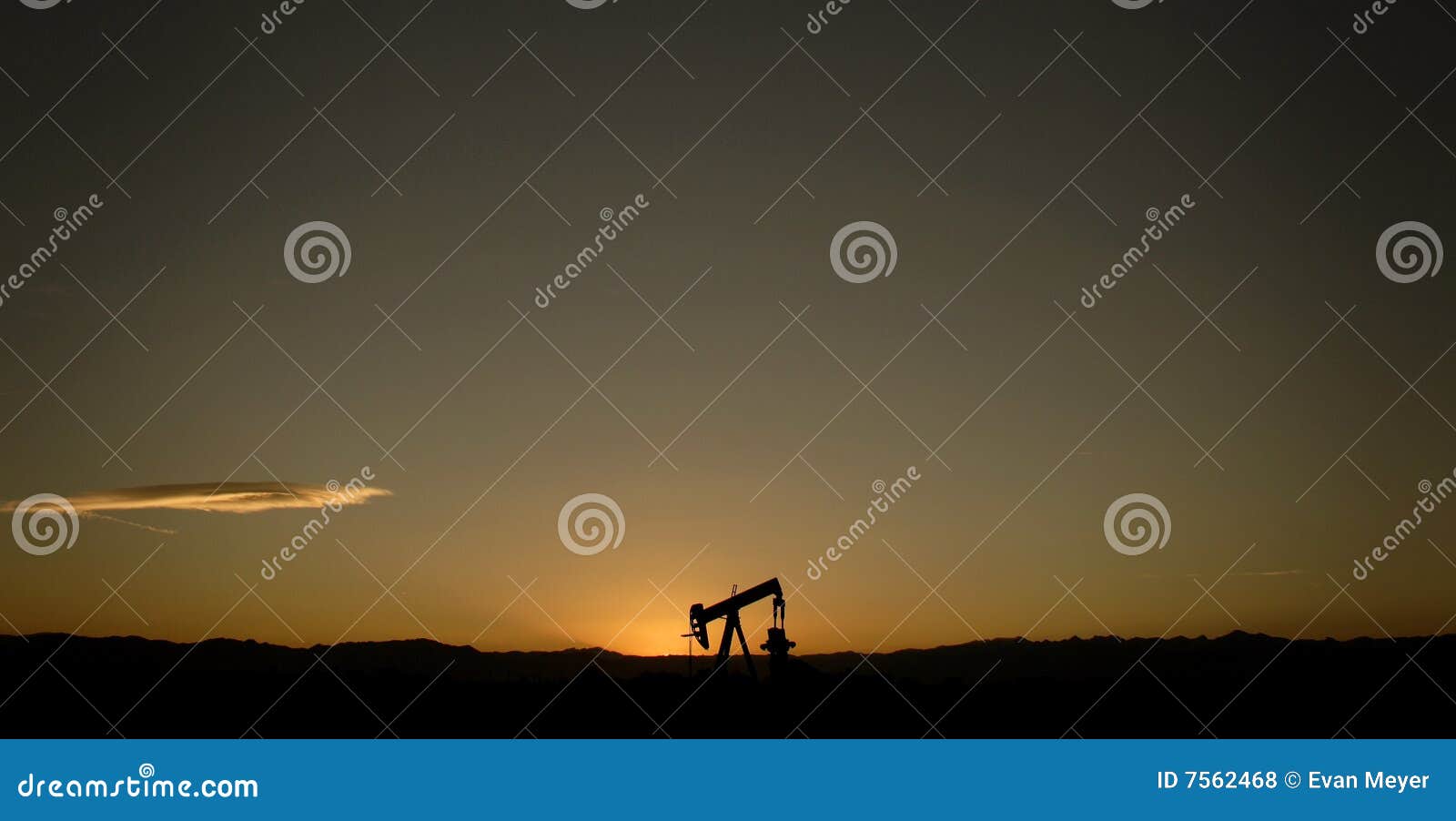 Single oil pump and sunset stock photo. Image of sunset - 7562468