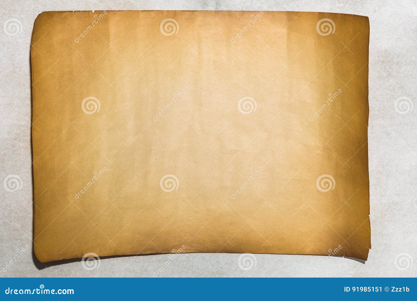 Single old sheet of paper stock image. Image of card - 91985151