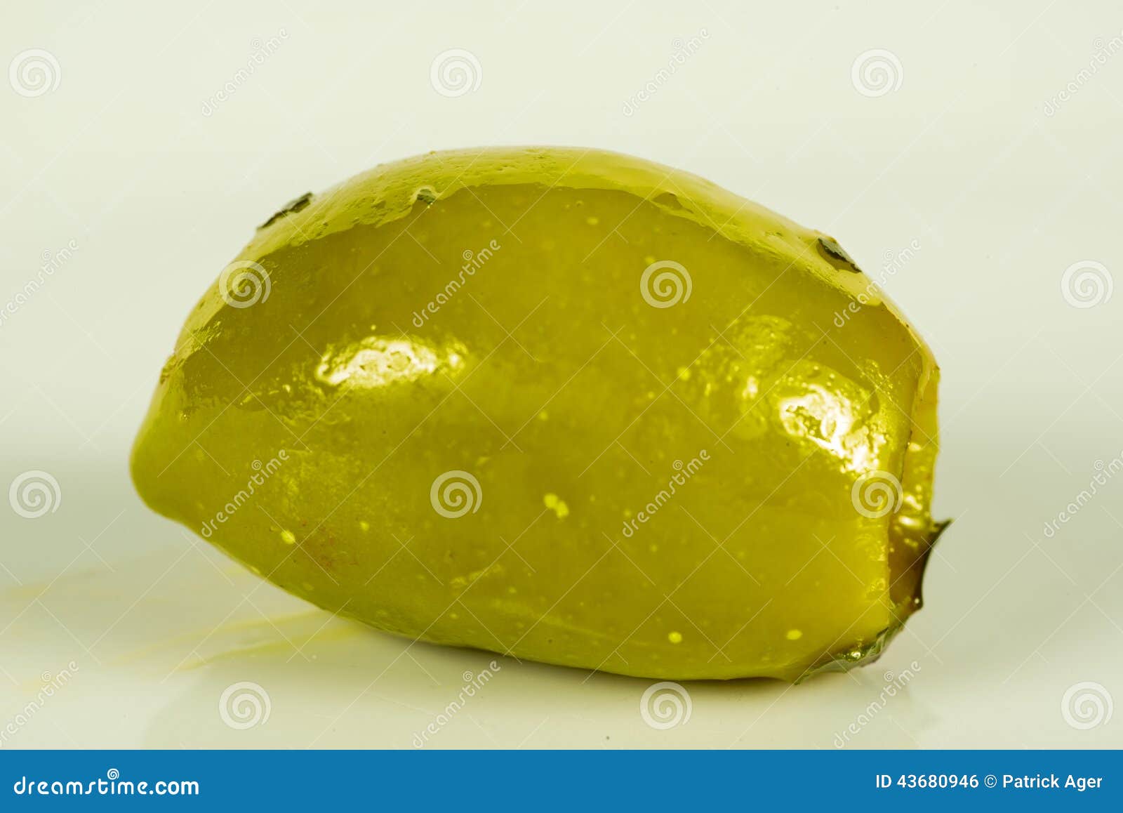 A Single Olive Coated in Oil Stock Photo - Image of coated, ingredient ...