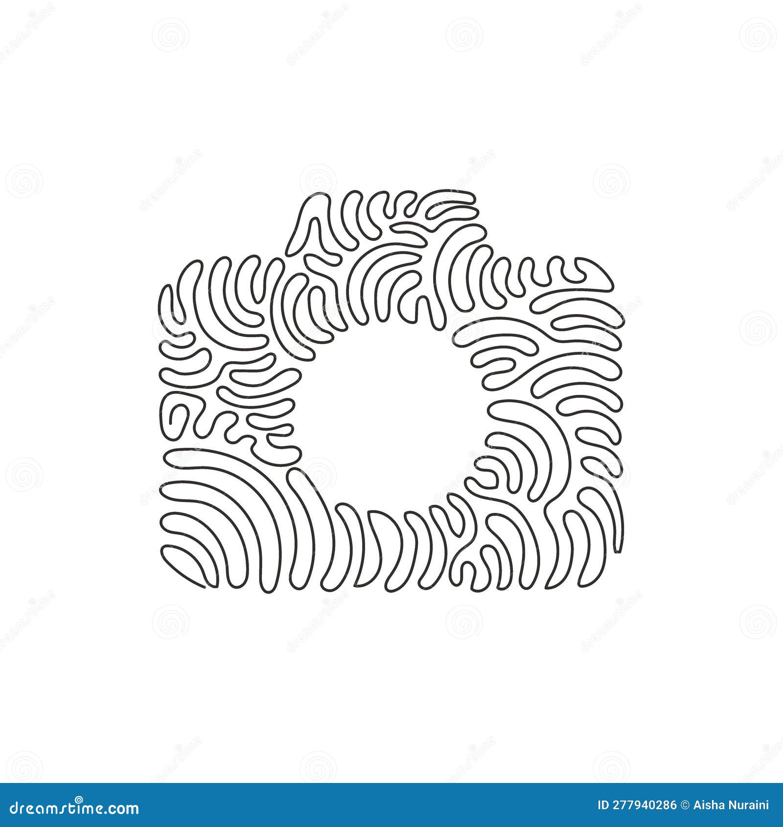 Single One Line Drawing Camera Linear Icon, Simple Digital Device Flat ...