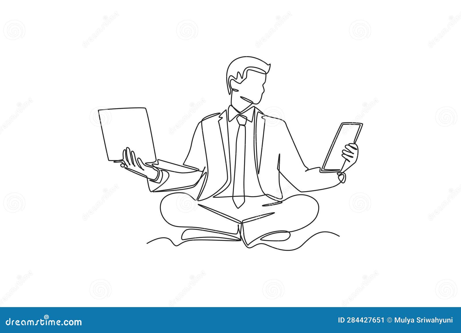 Single One Line Drawing Concept of Productivity Boosting. Stock Vector ...