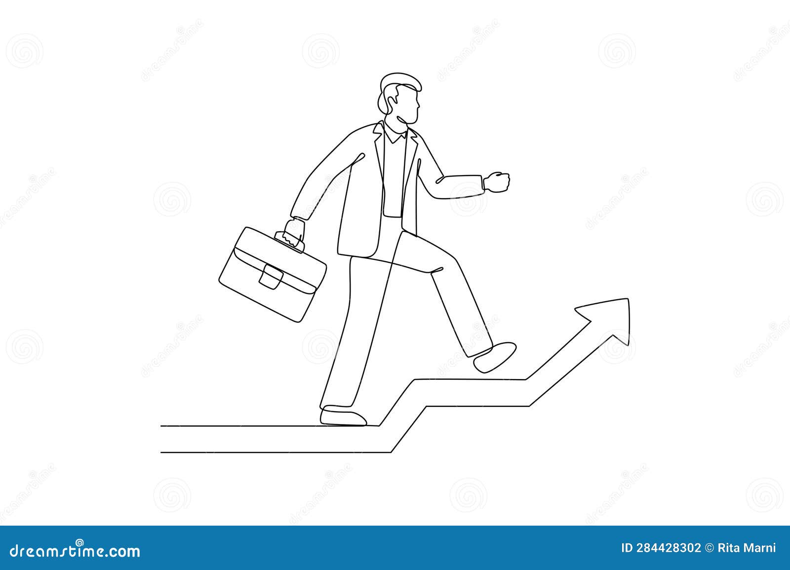 Single One Line Drawing Concept of Productivity Boosting. Stock Vector ...