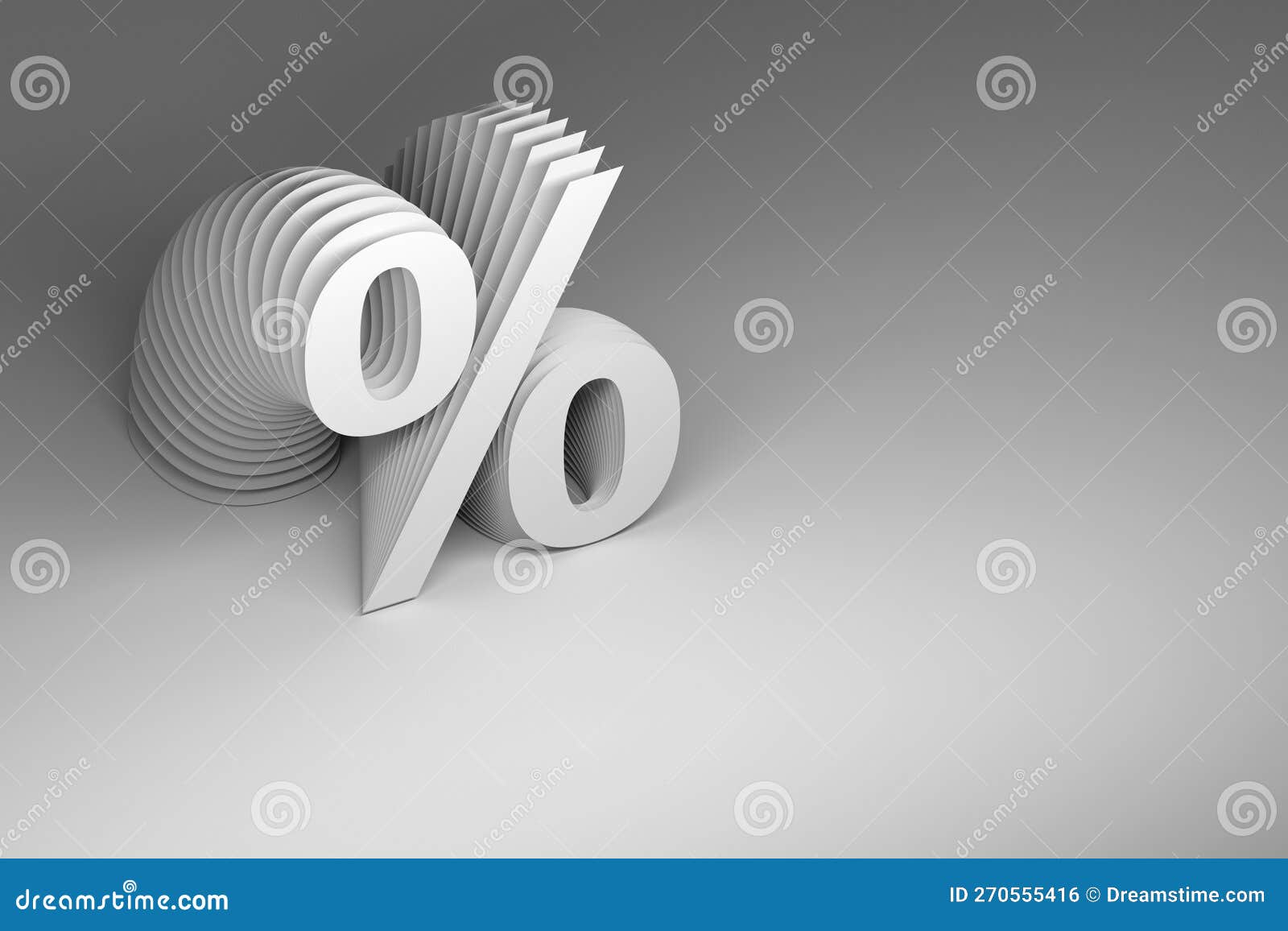 Single One Percent Sign on White Background Stock Illustration ...