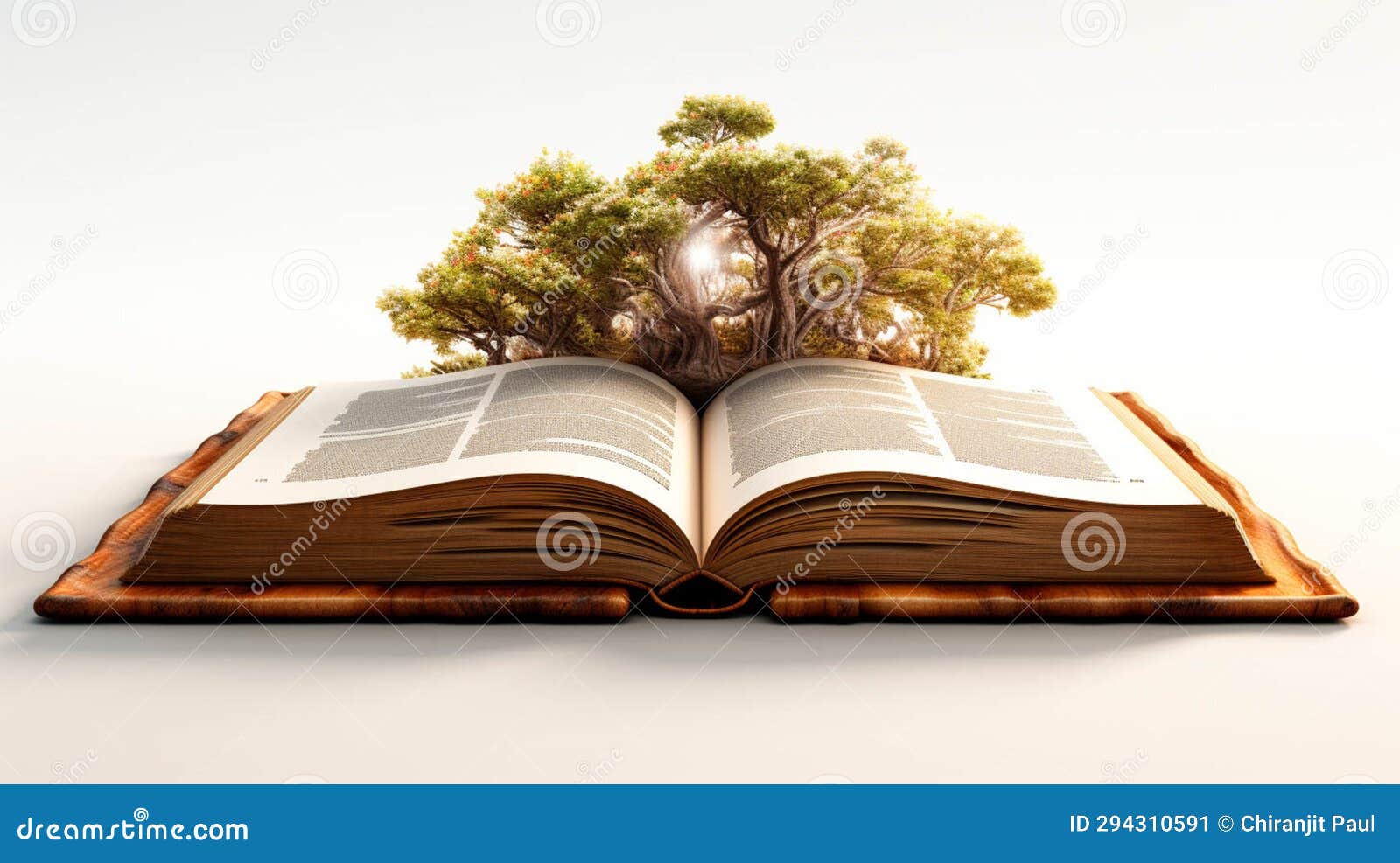 A Single Open Book Isolated on White Stock Illustration - Illustration ...