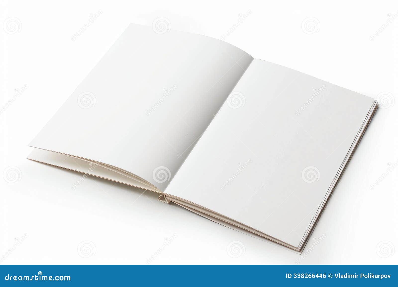 A Single Open Book Lying on a Plain White Surface Stock Photo - Image ...