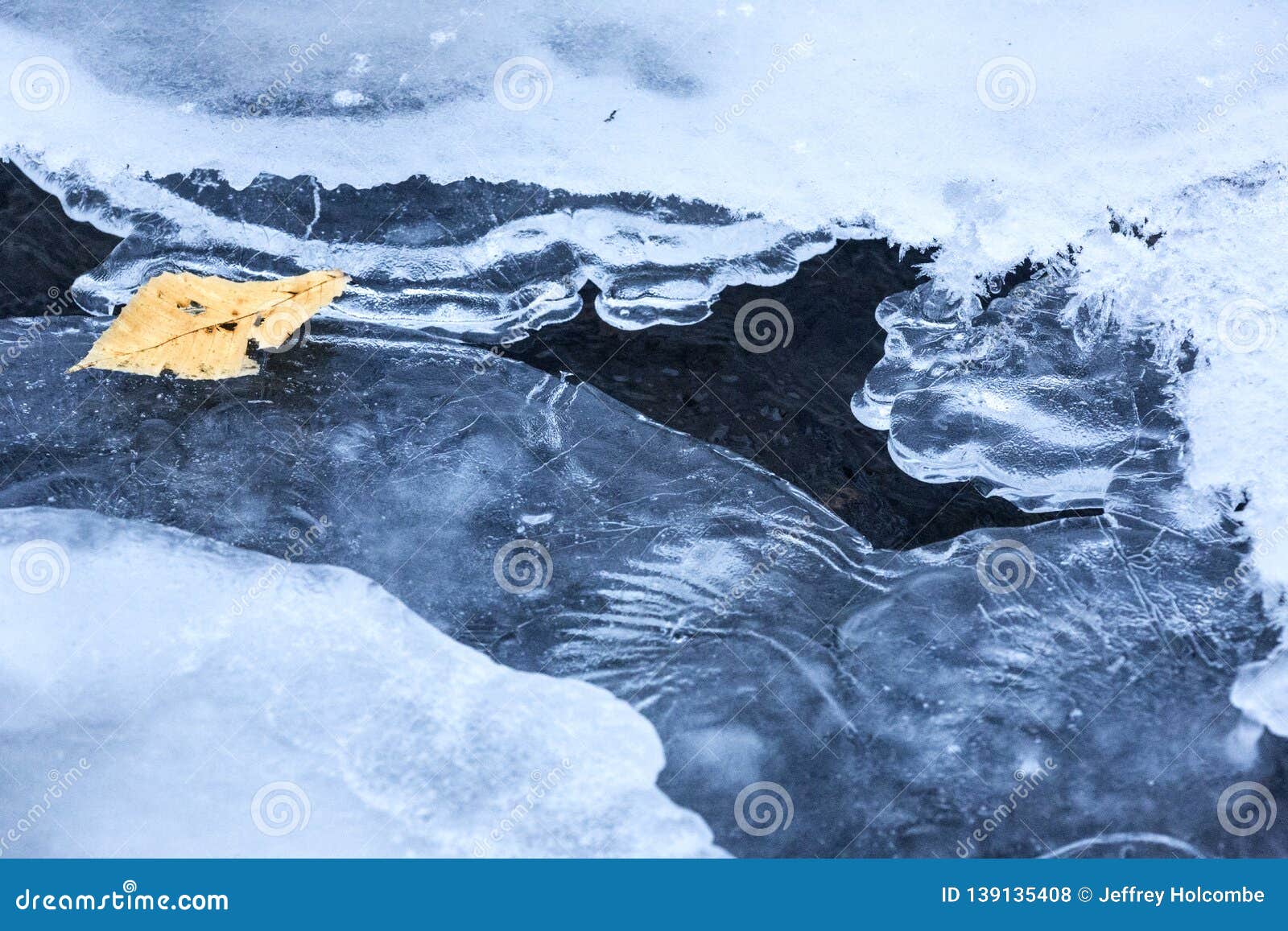 Dramatic Patterns in the Ice at Blackledge Falls Park, Connecticut ...