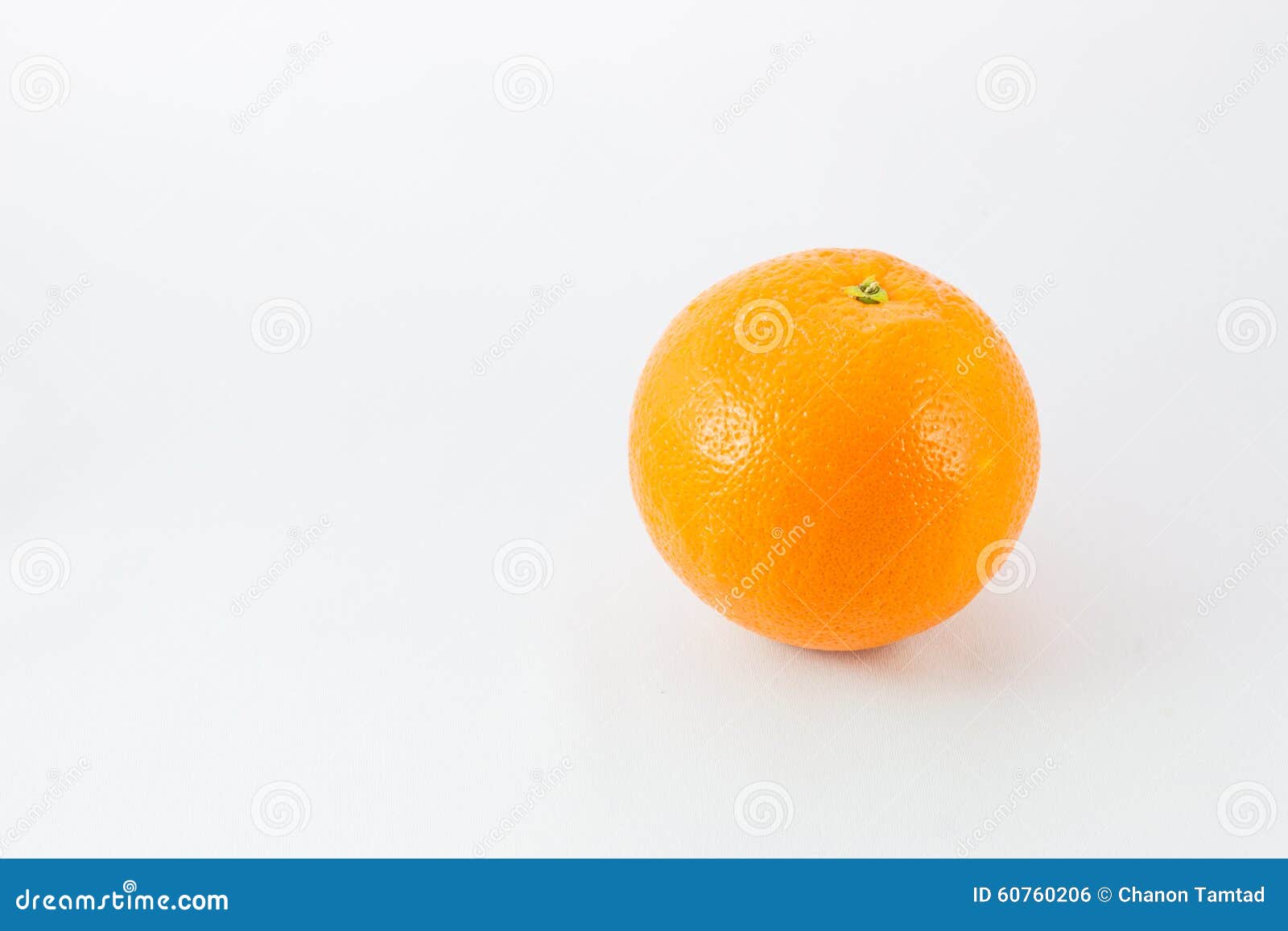 Single Orange on White Background. Stock Photo - Image of juice ...