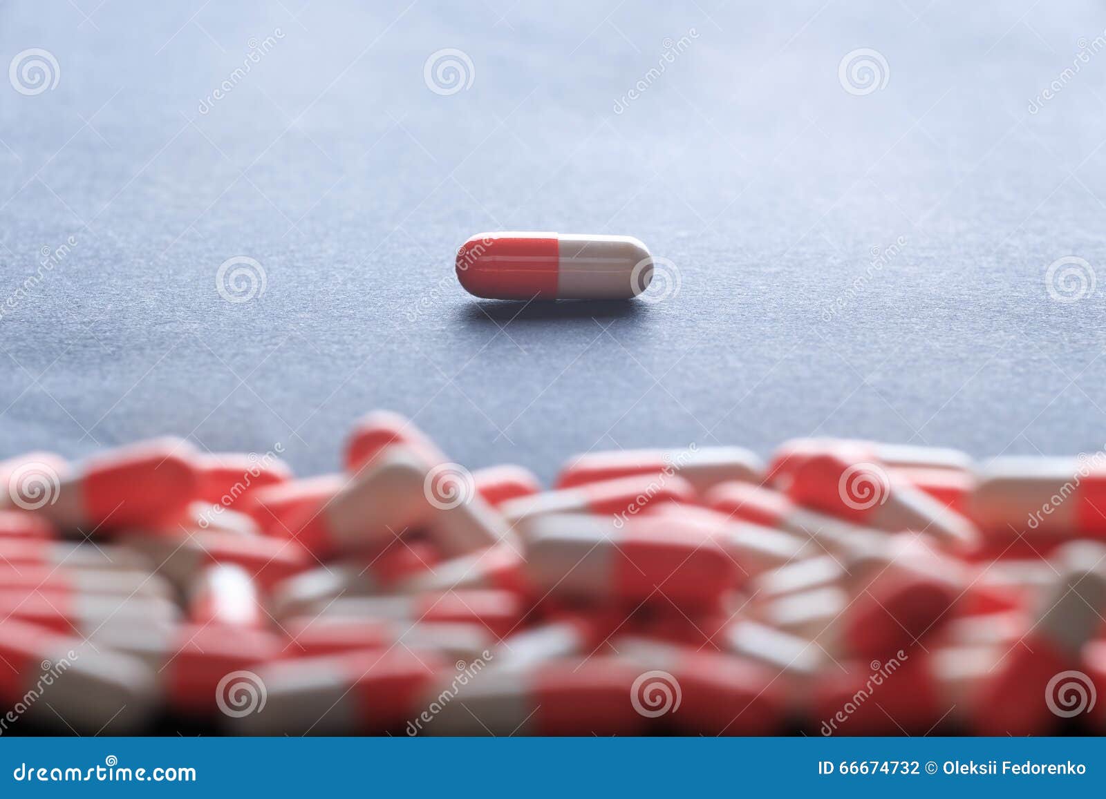 Single Orange-white Capsule Stock Photo - Image of drug, capsule: 66674732