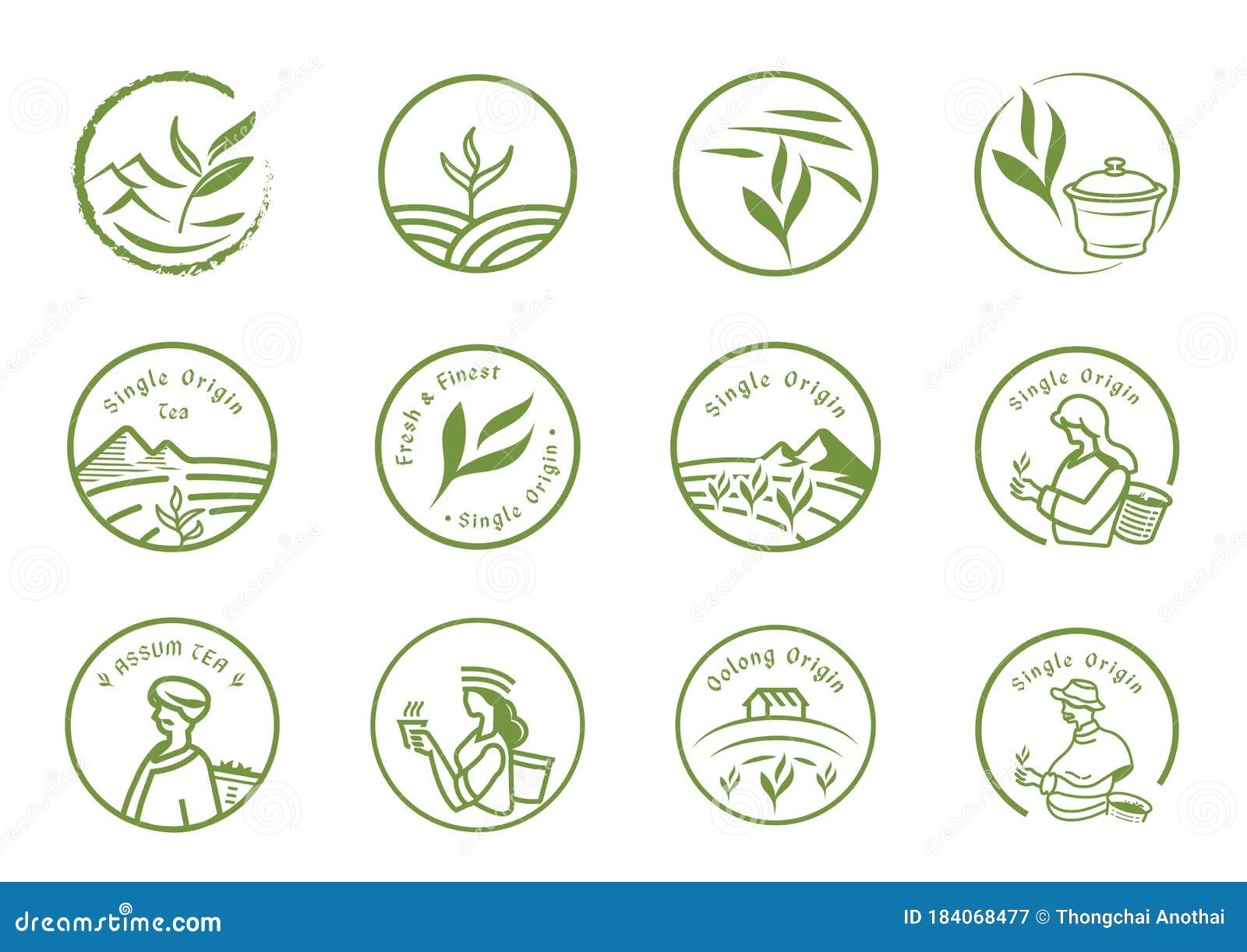 Single Origin Coffee Farm Line Badge Design Cartoon Vector ... Single Origin Coffee Farm Line Badge Design Cartoon Vector ...