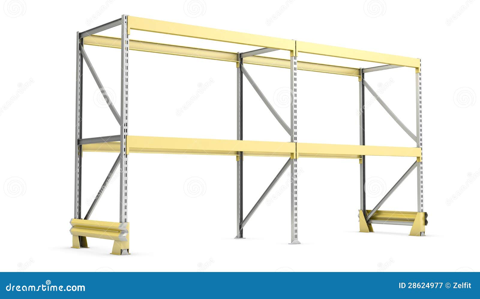 Single Pallet Rack Royalty Free Stock Photography - Image: 28624977