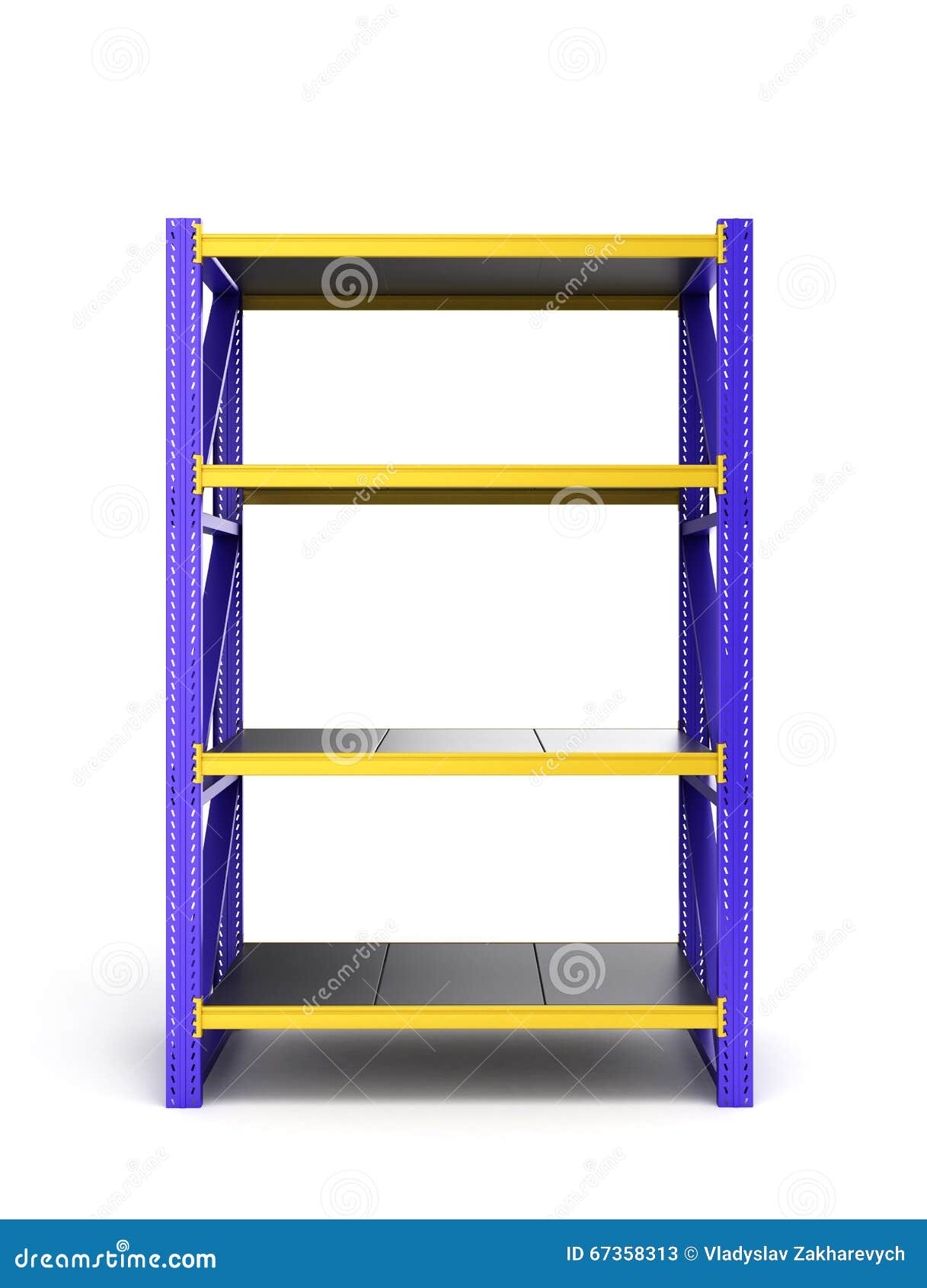 Single pallet rack, stock illustration. Illustration of depot - 67358313